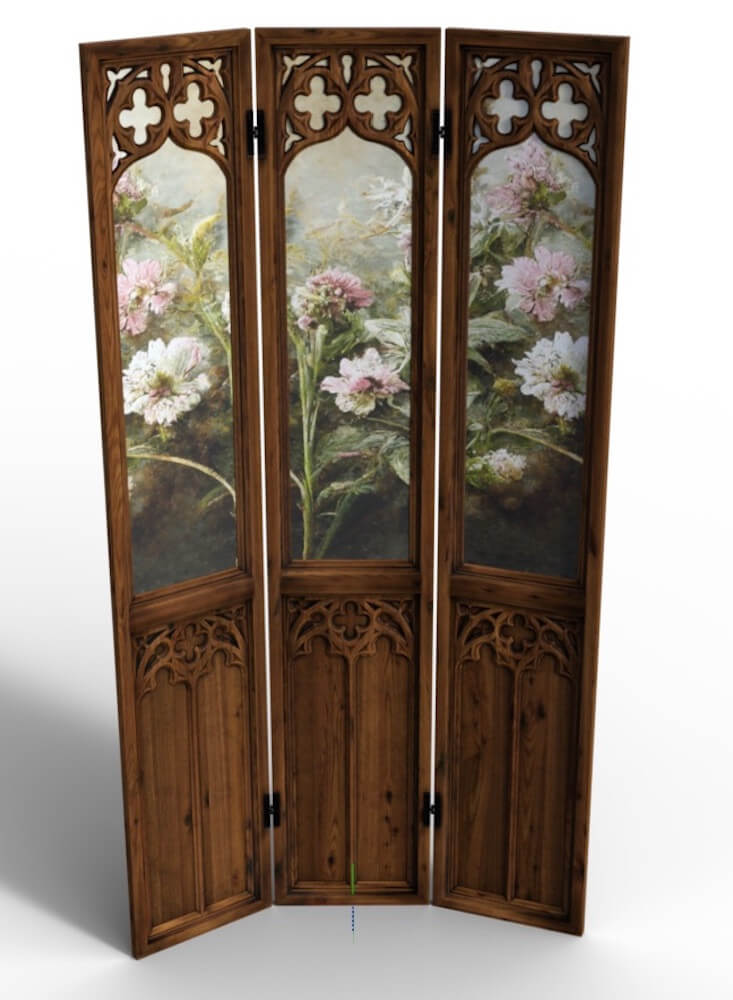 Gothic Screen Panel - 3D Model by Moonglade