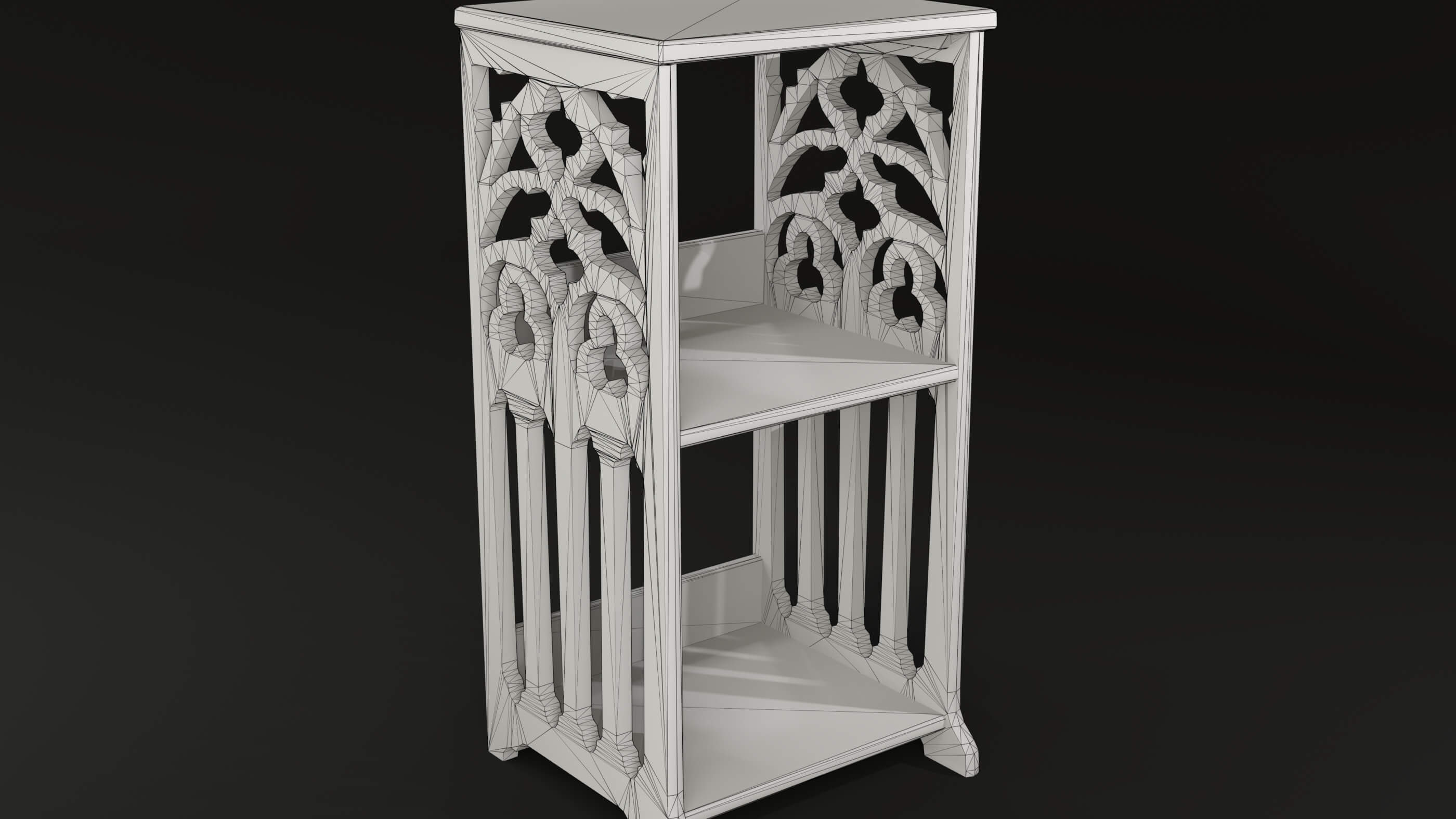 Gothic Side Table - 3D Model by Moonglade