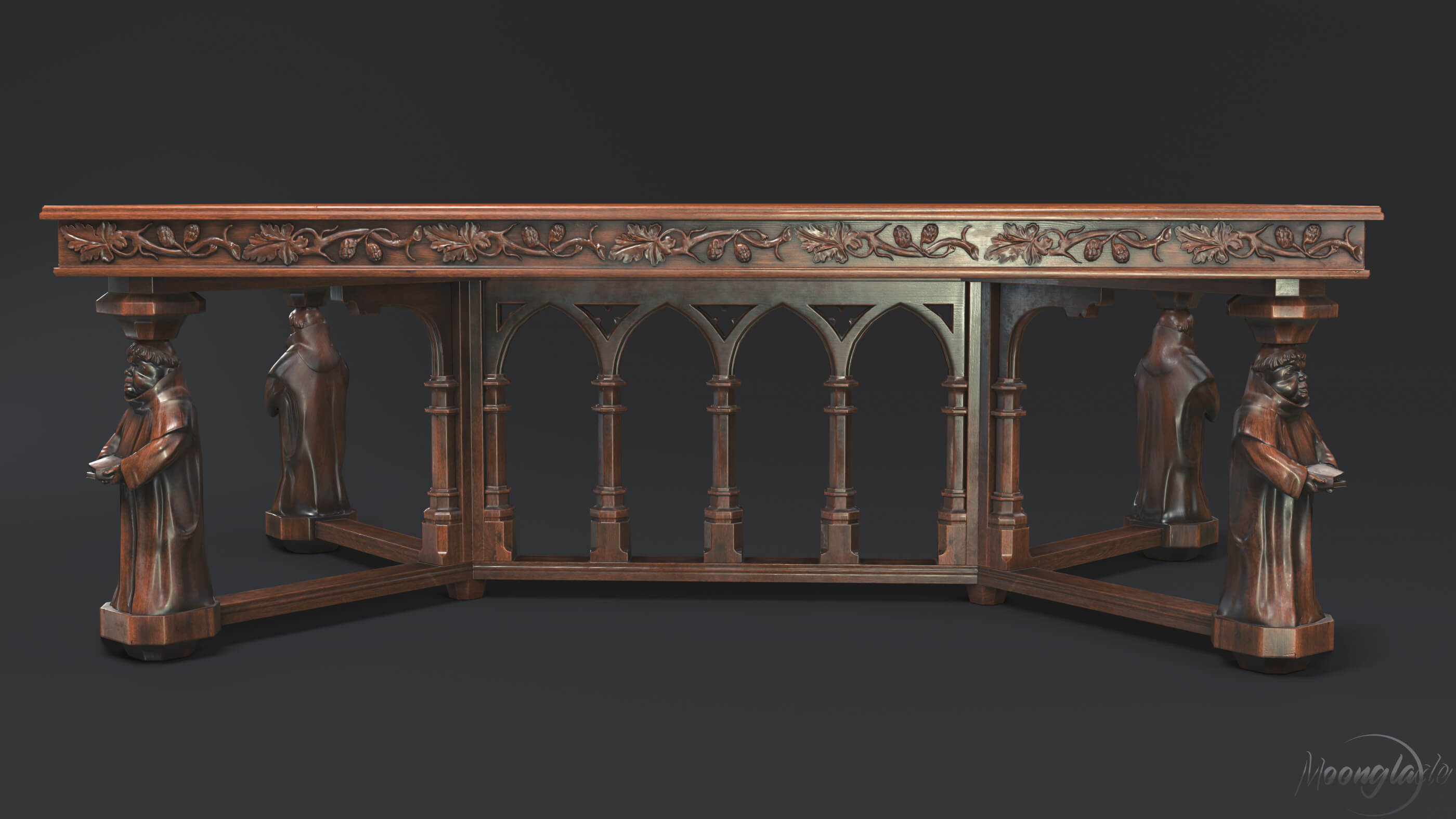 Gothic Table - 3D Model by Moonglade