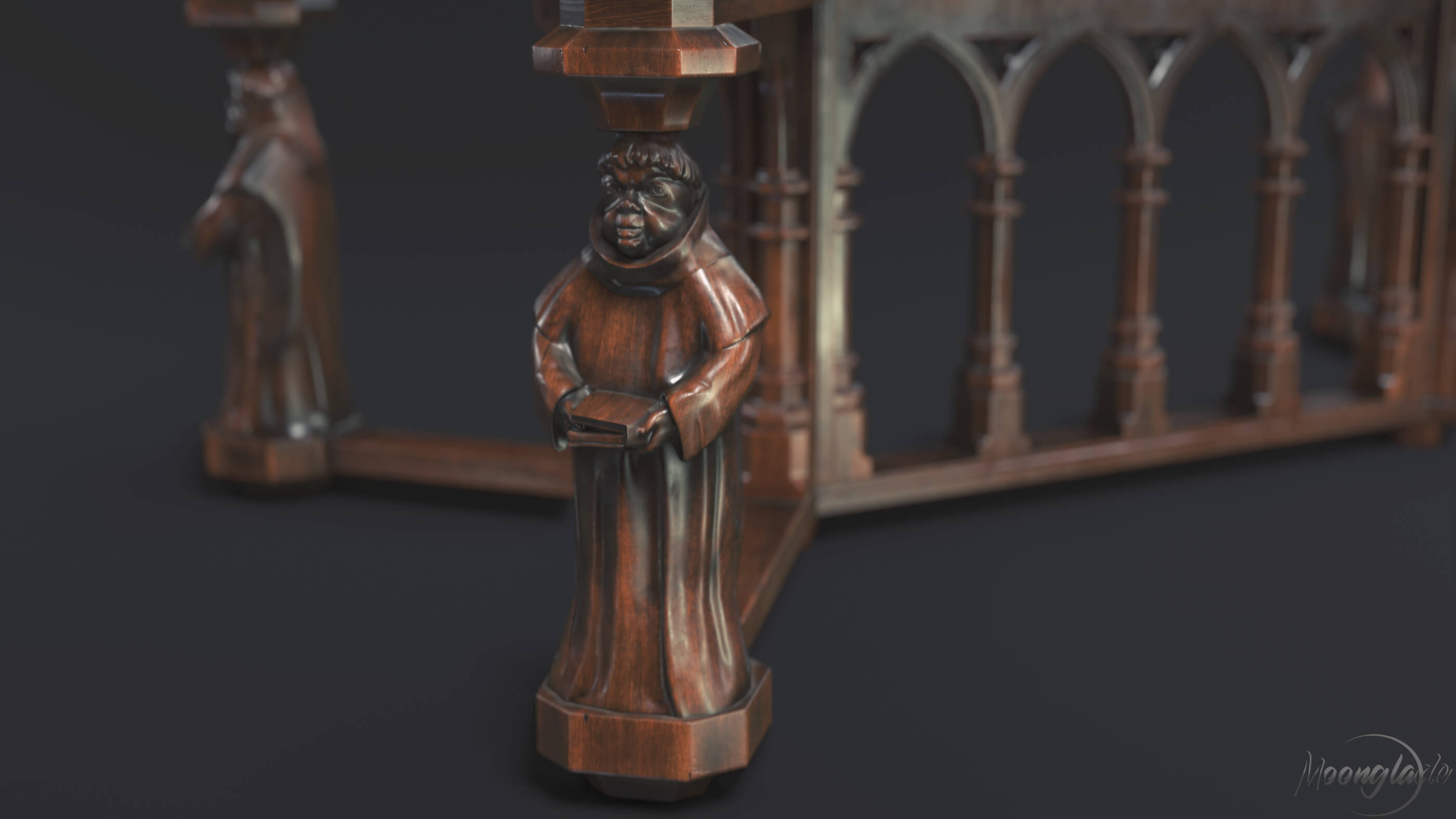 Gothic Table - 3D Model by Moonglade