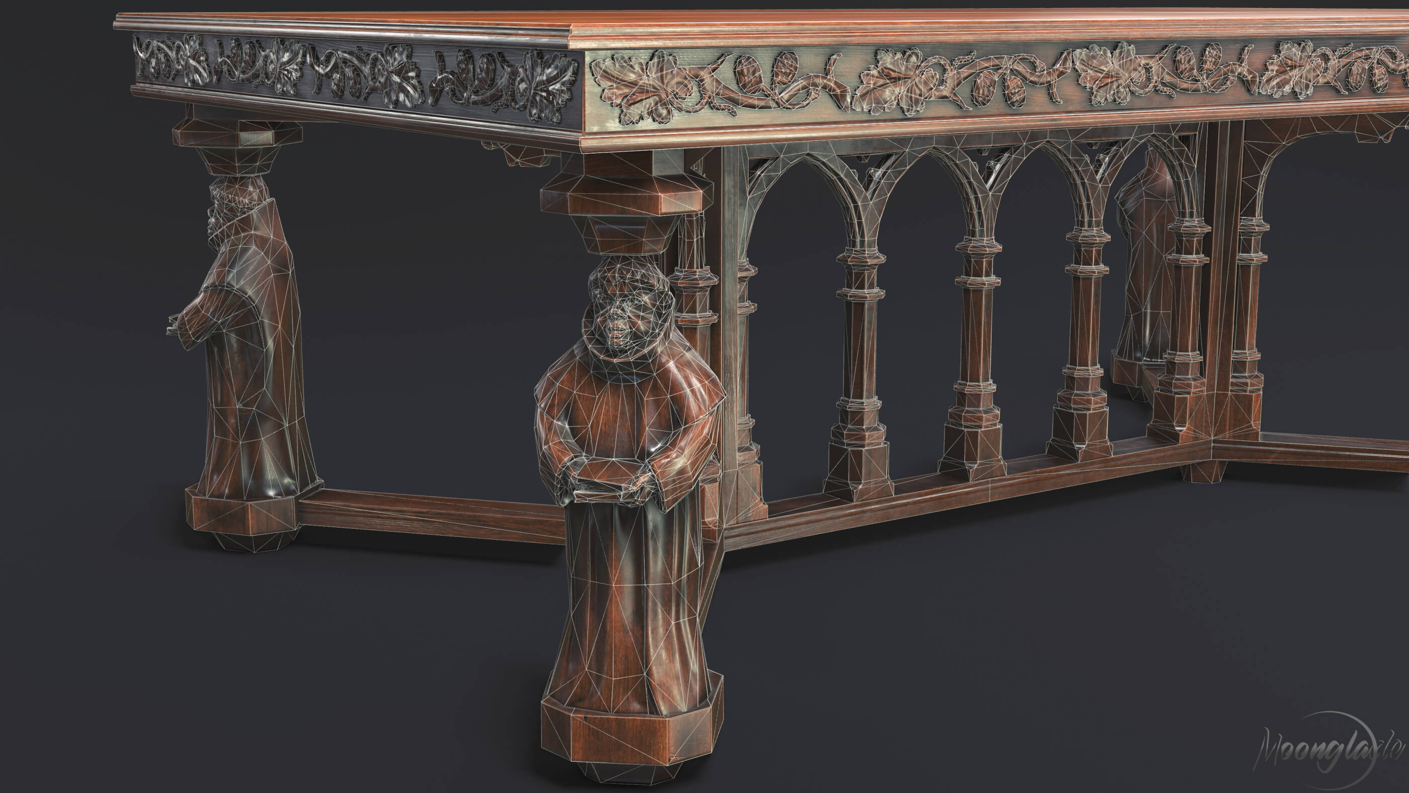 Gothic Table - 3D Model by Moonglade