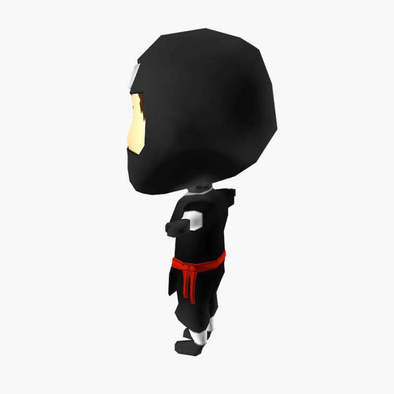 Chibi Ninja Anime Style Character - 3D Model by MoonLoop