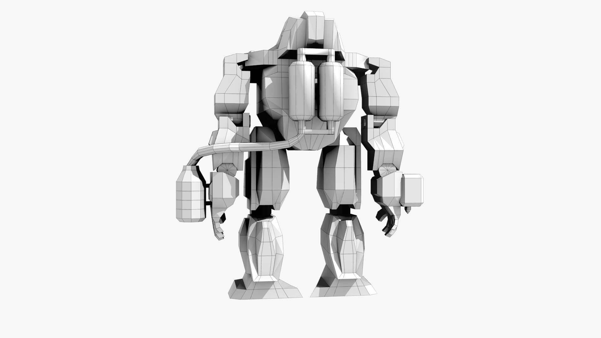 Mecha Robot - 3D Model by MoonLoop