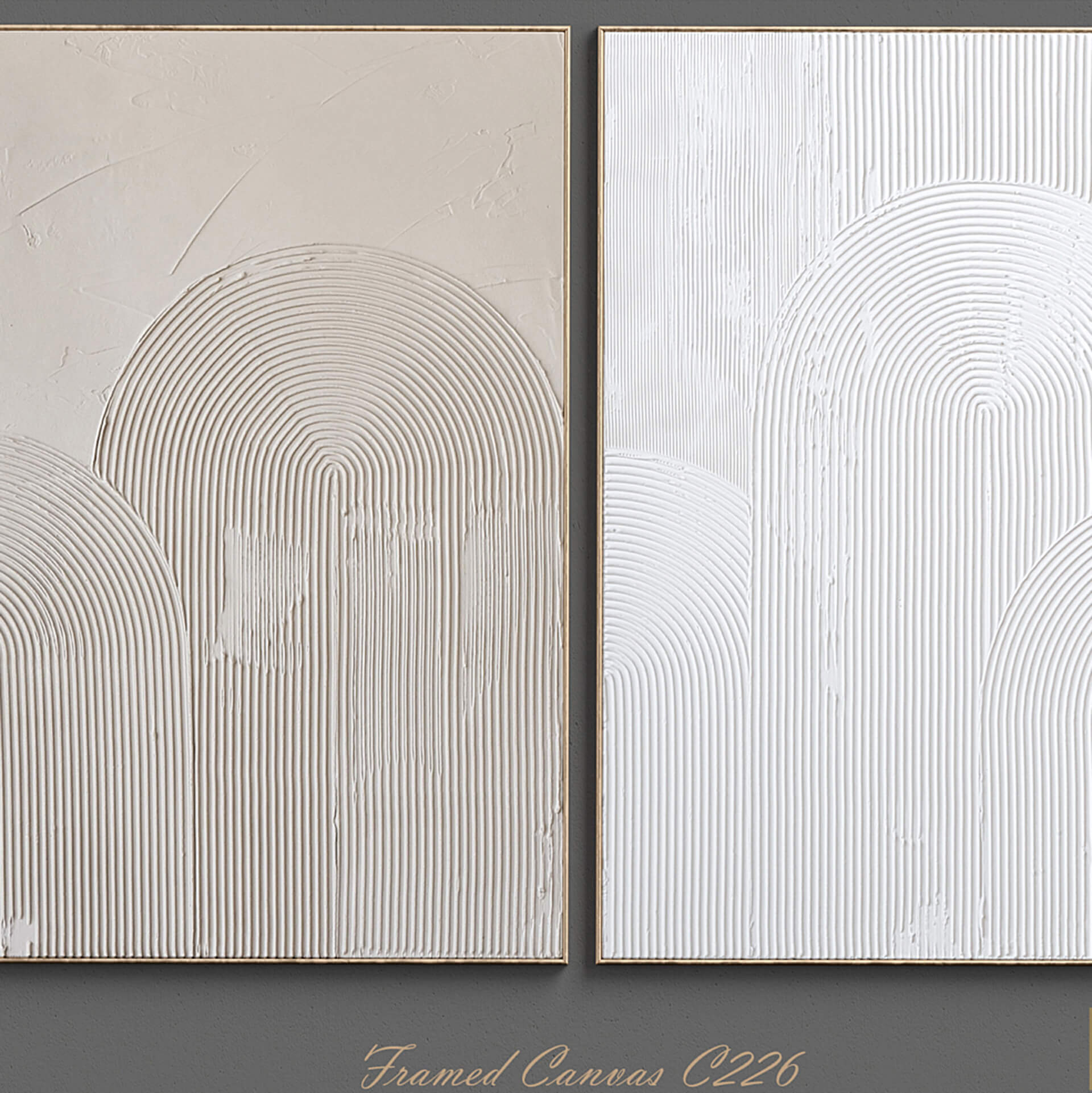 Abstract Arch Plaster Wall Art C2 - 3D Model by moradalia