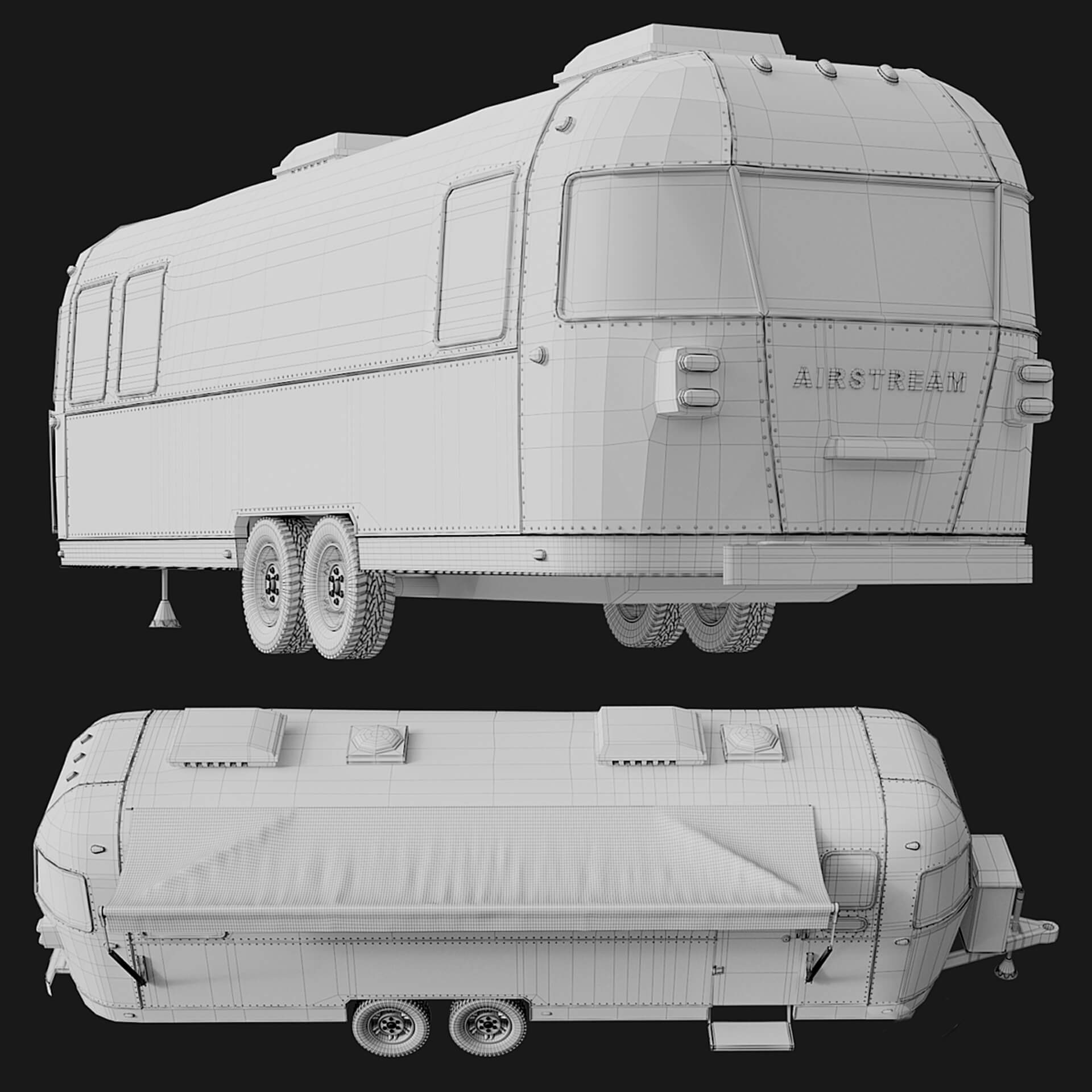 Airstream Travel Trailers - 3D Model by moradalia