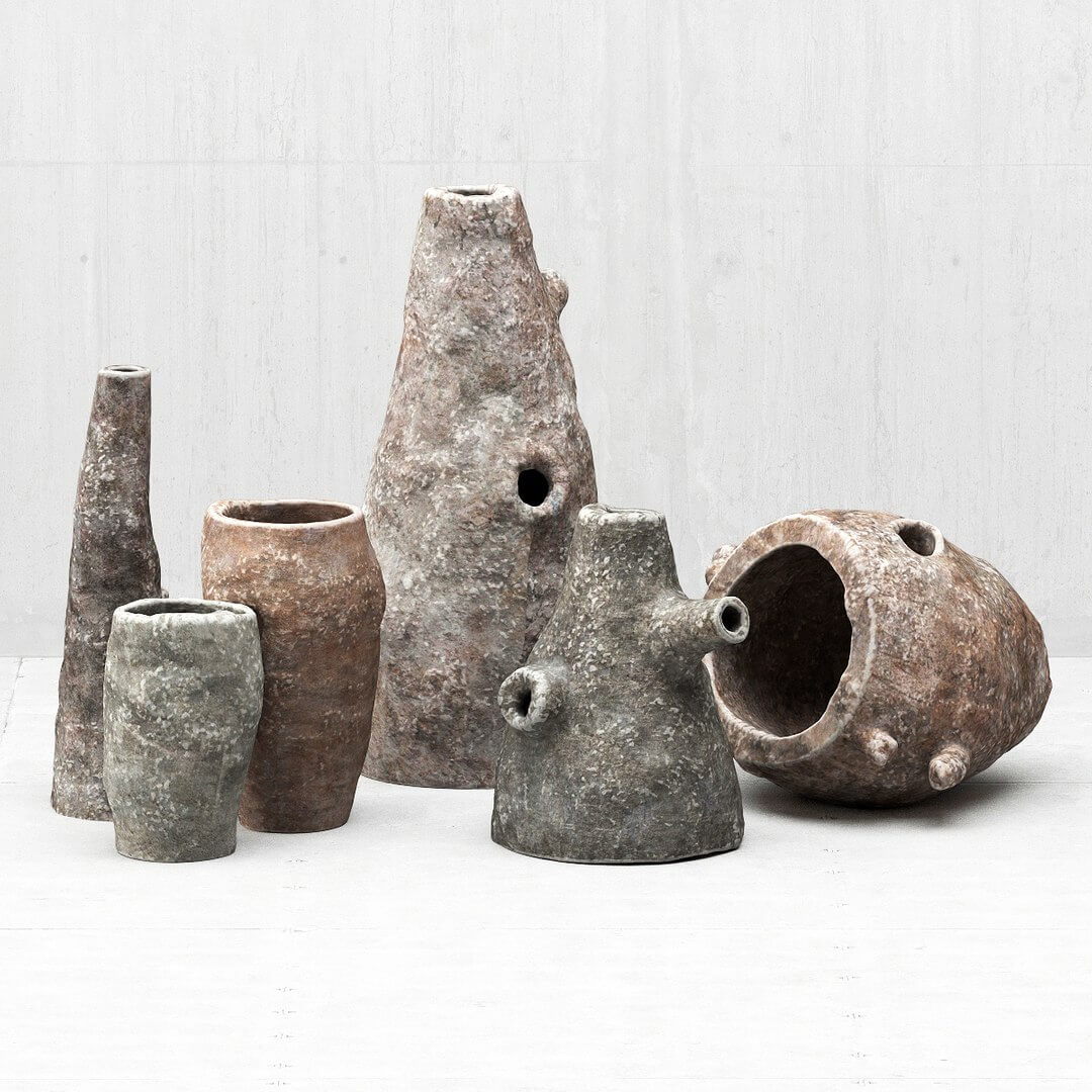 Ancient Jugs - 3D Model by moradalia