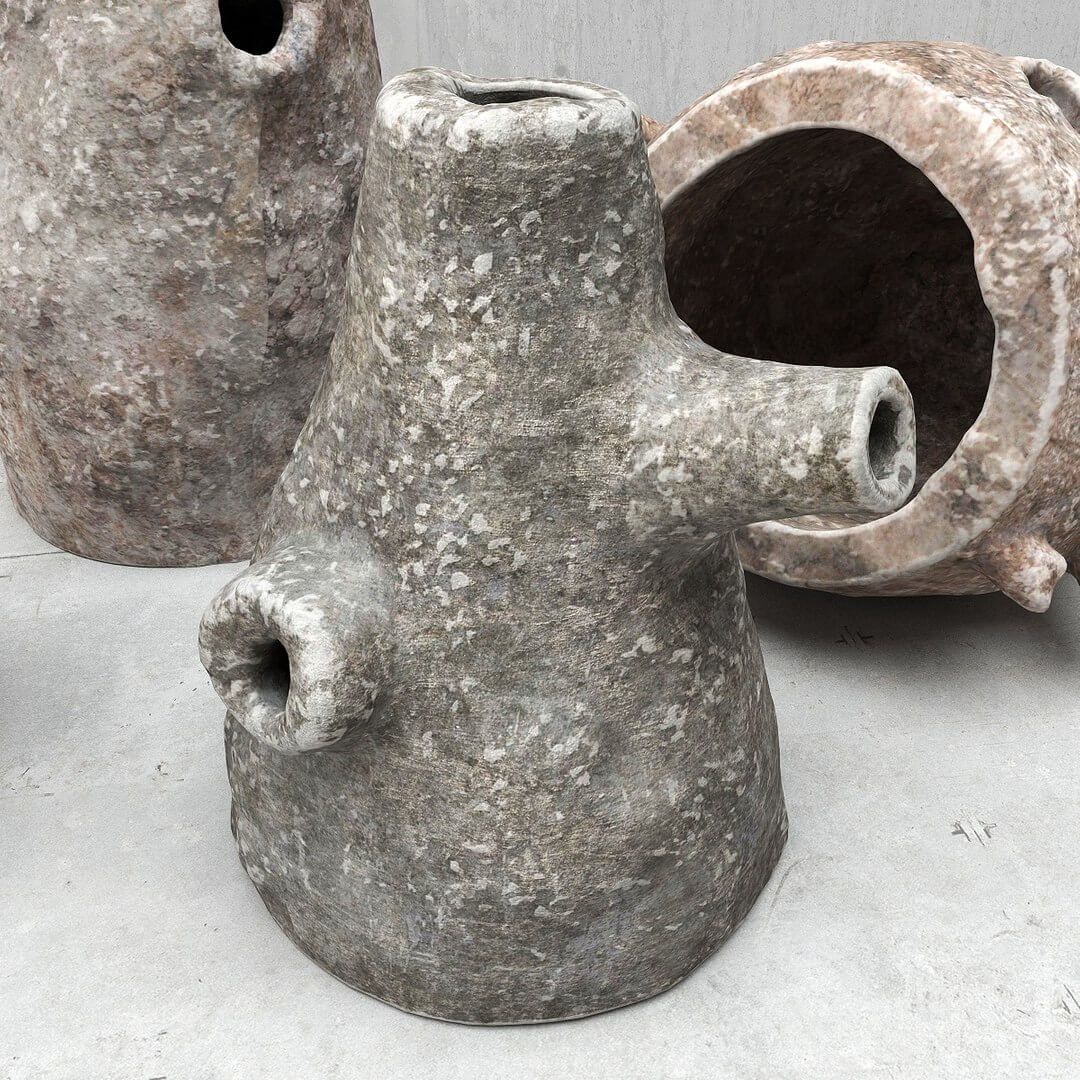 Ancient Jugs - 3D Model by moradalia