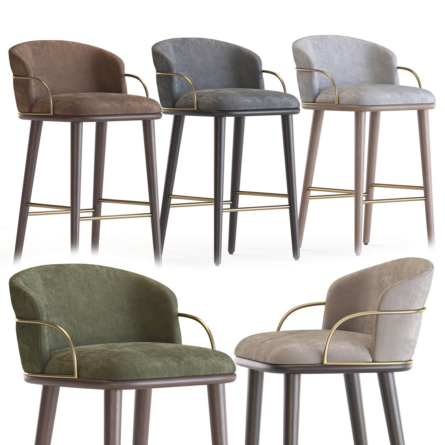 Arven Bar Stool - 3D Model by moradalia