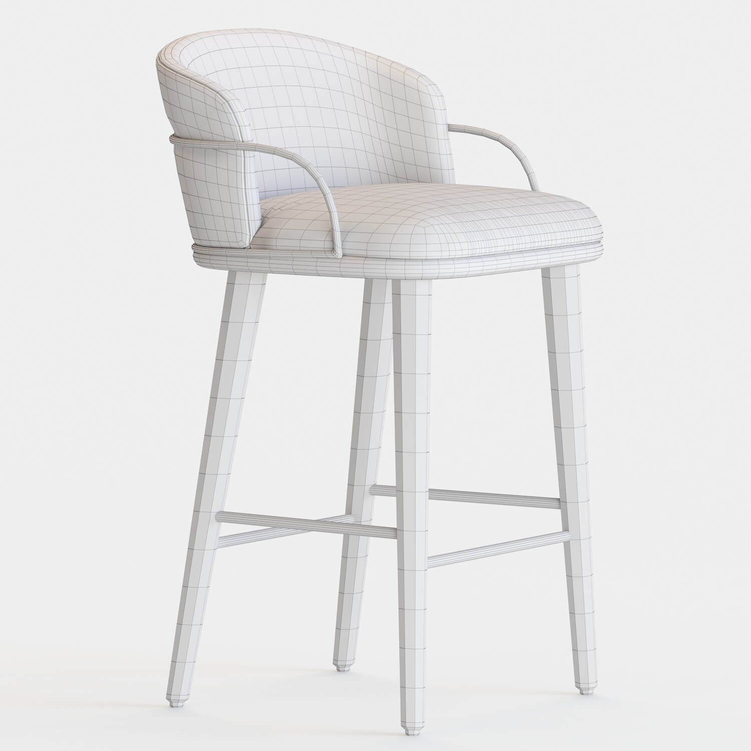Arven Bar Stool - 3D Model by moradalia