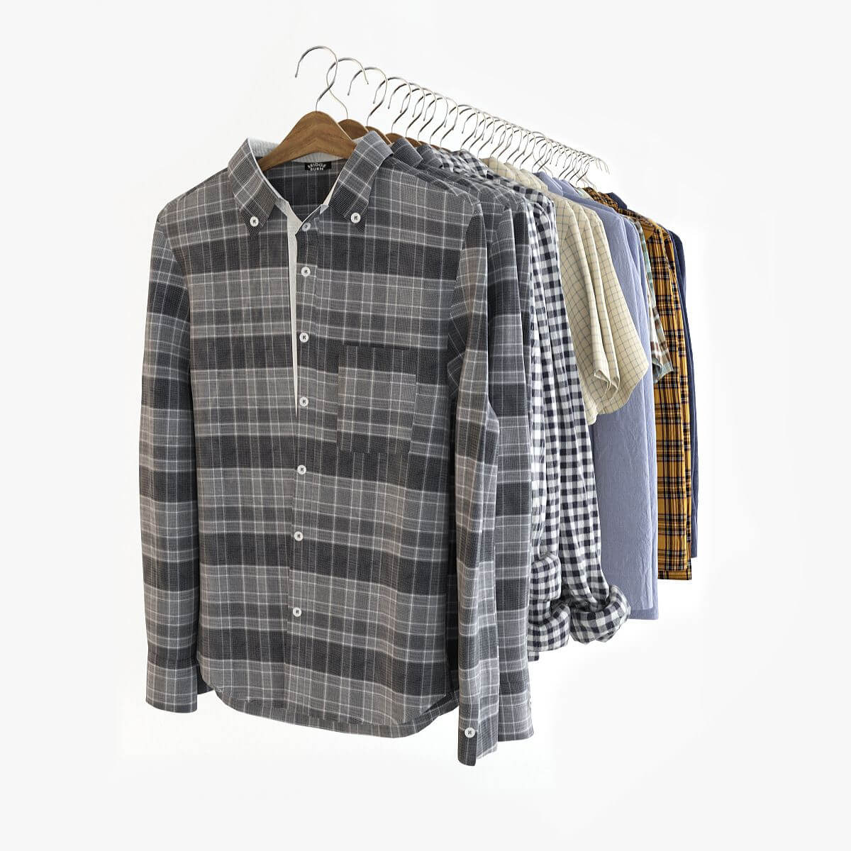 collection shirts - 3D Model by moradalia