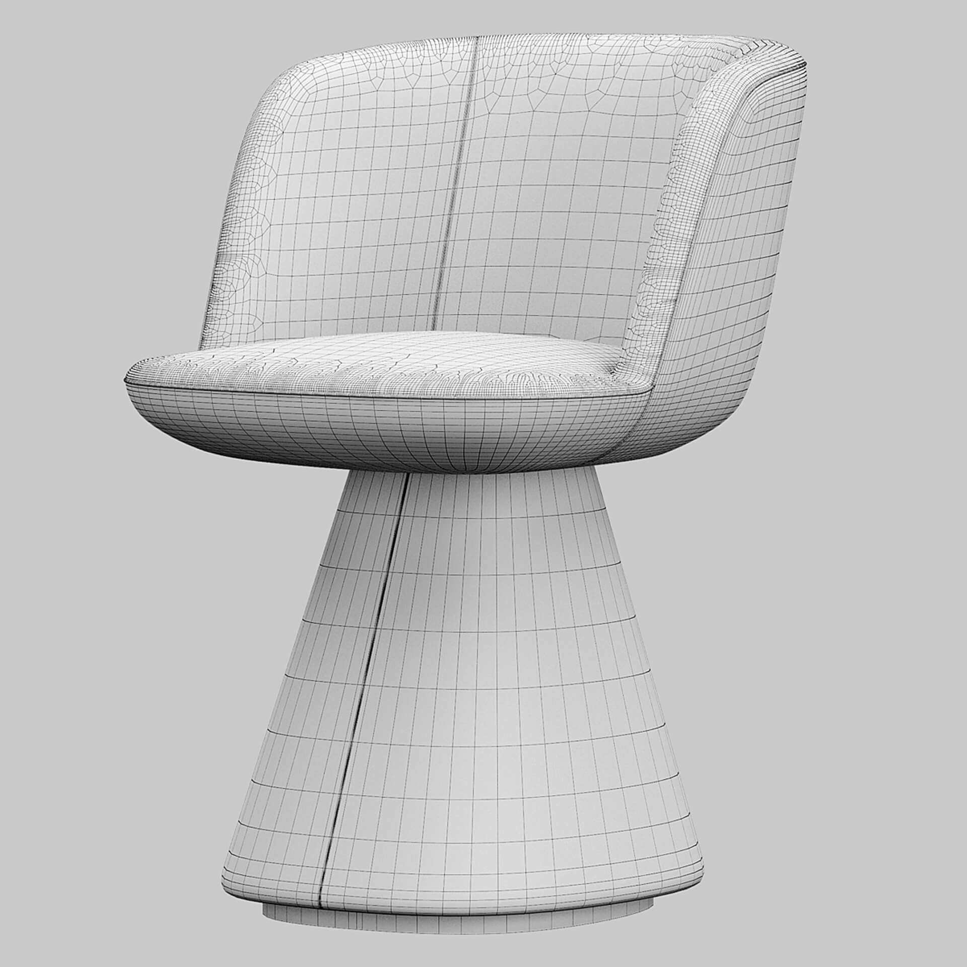 Italia Flair O Chair - 3D Model by moradalia