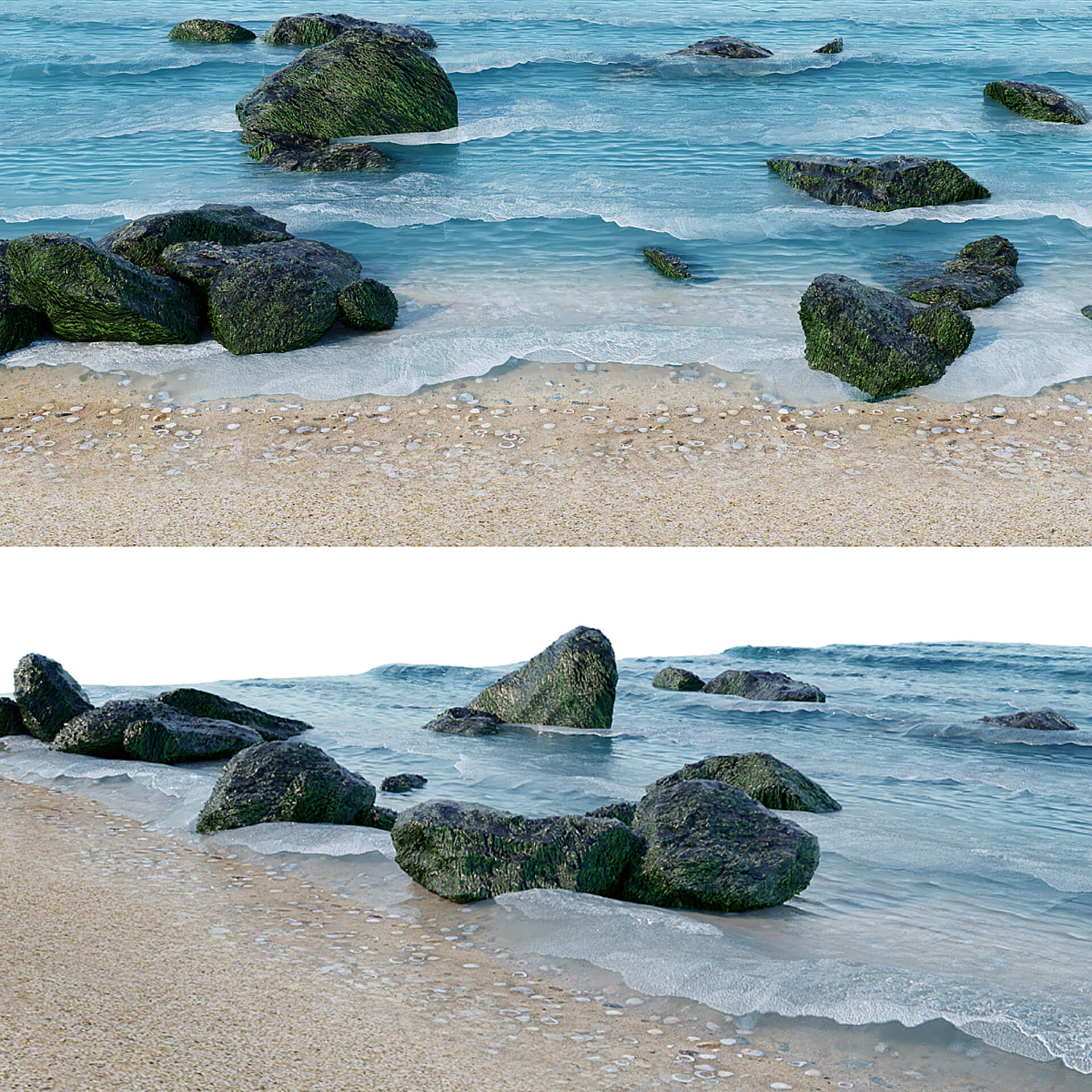 Sea Shore 01 - 3D Model by moradalia