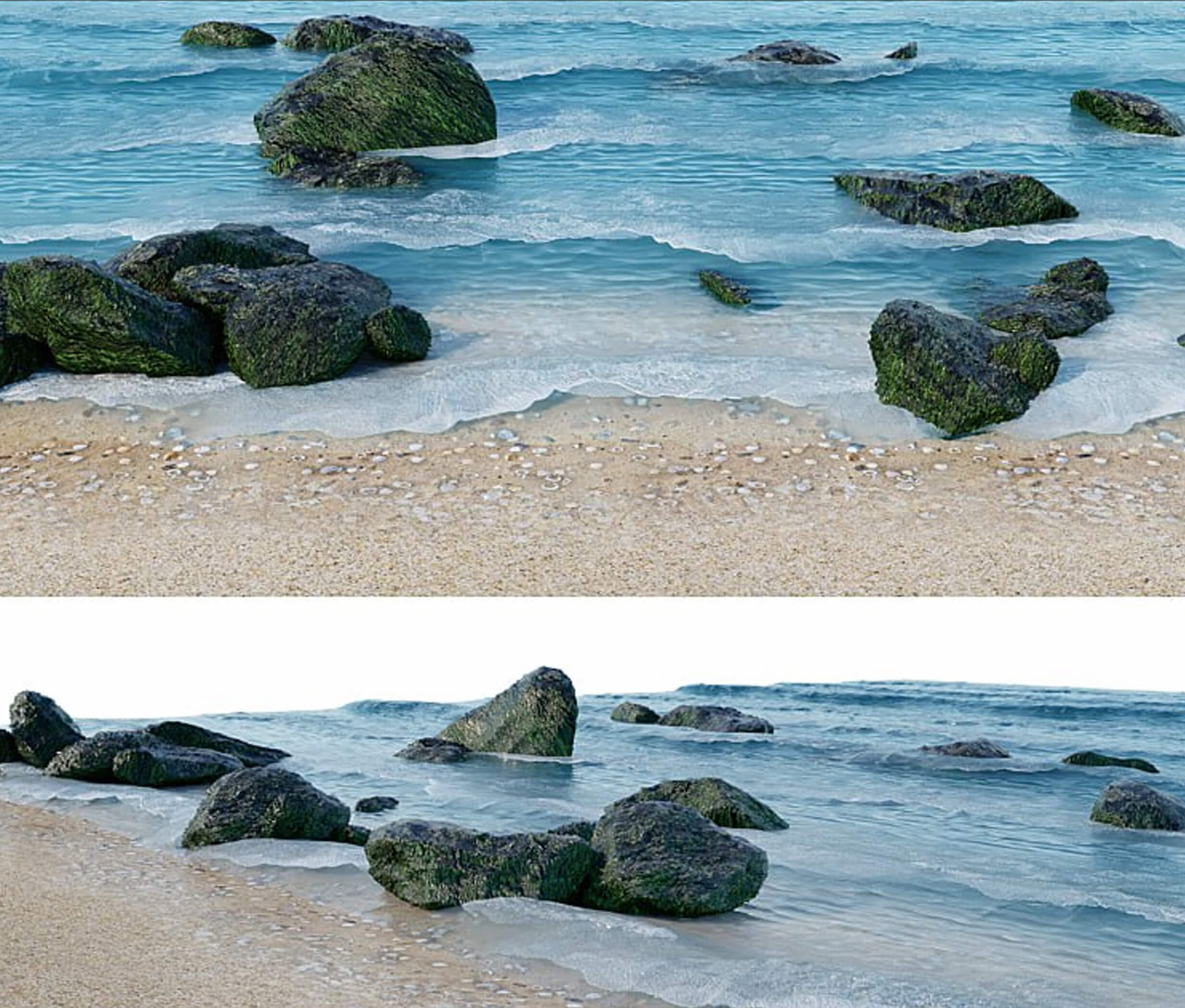 Sea Shore 01 - 3D Model by moradalia