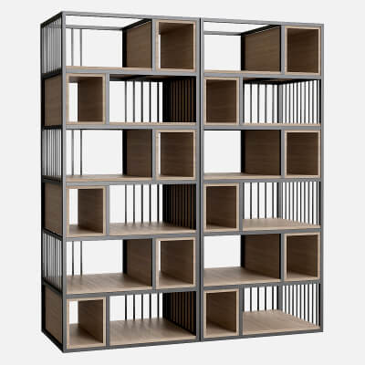 ShakeDesign Bookcases - 3D Model by moradalia