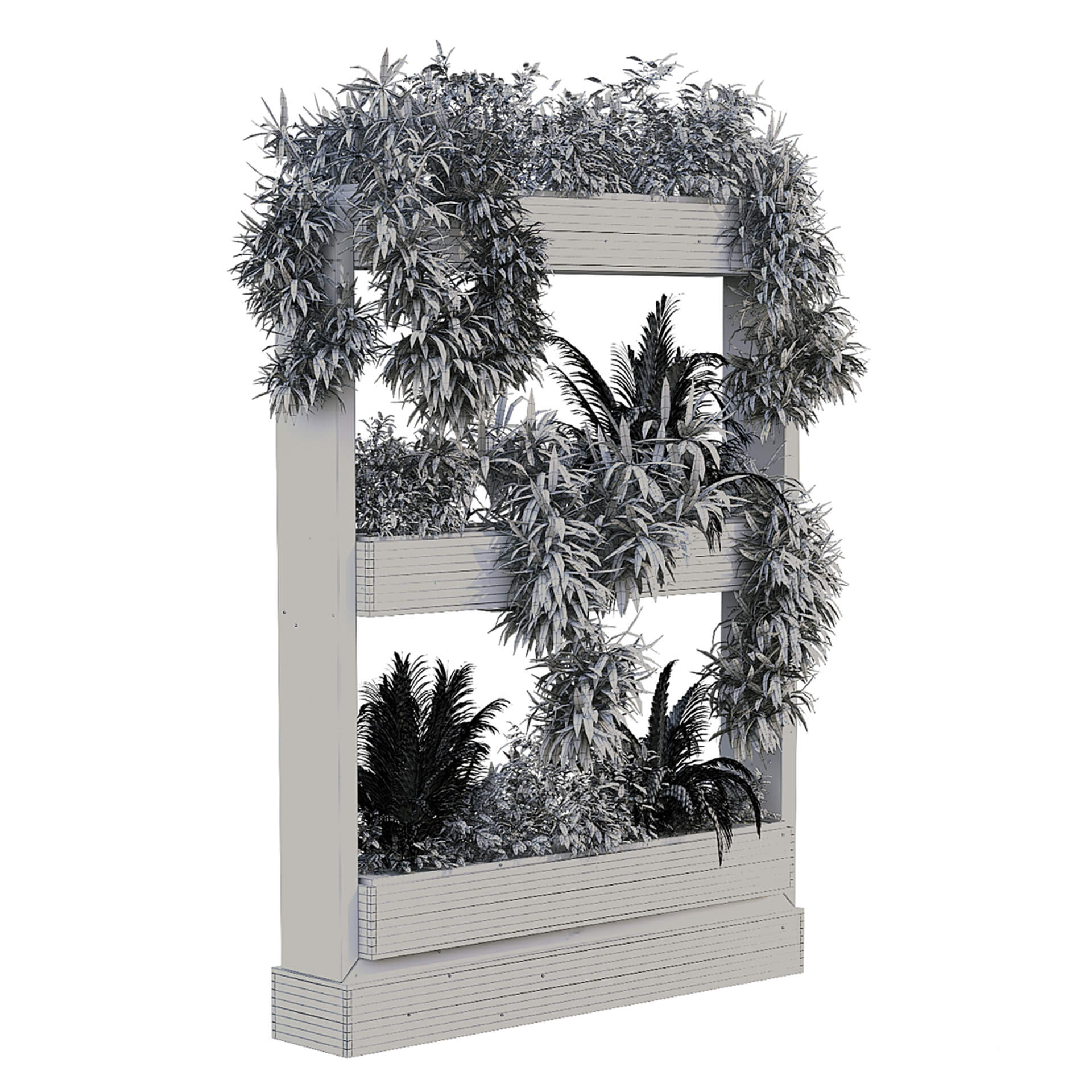 vertical plant set 2 - 3D Model by moradalia