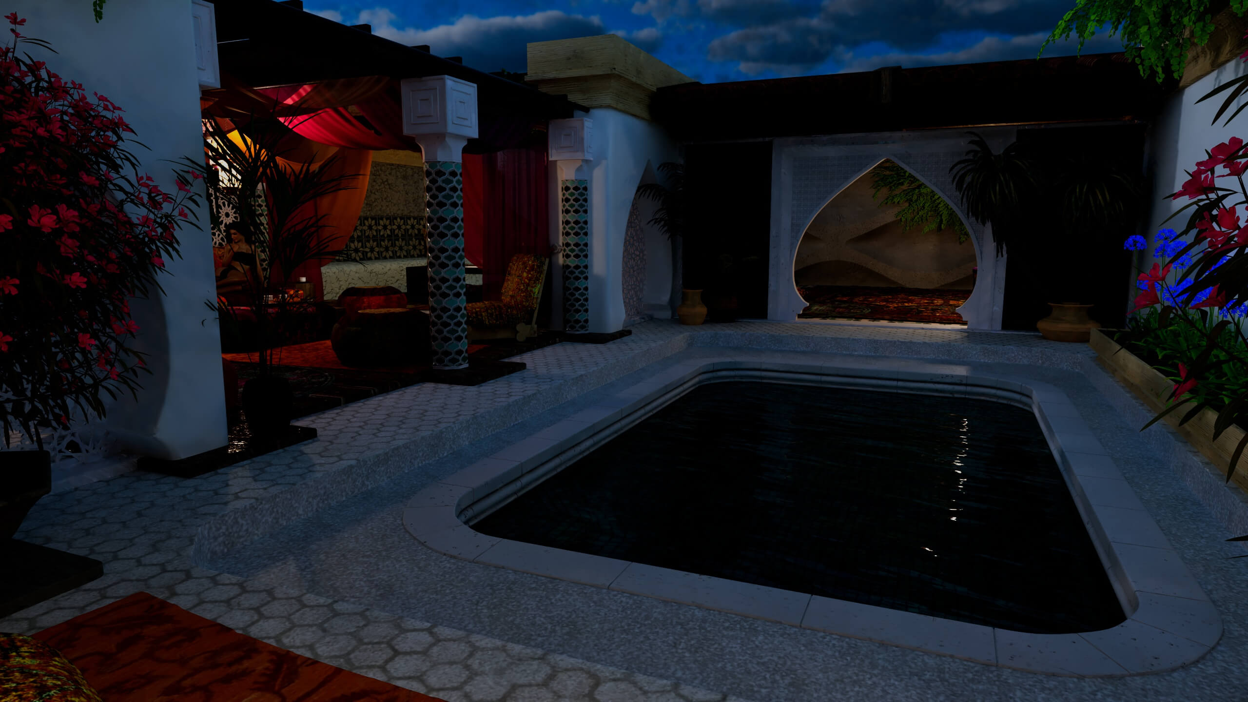 The Oasis WIP 3D Render, Digital Art by Morfium