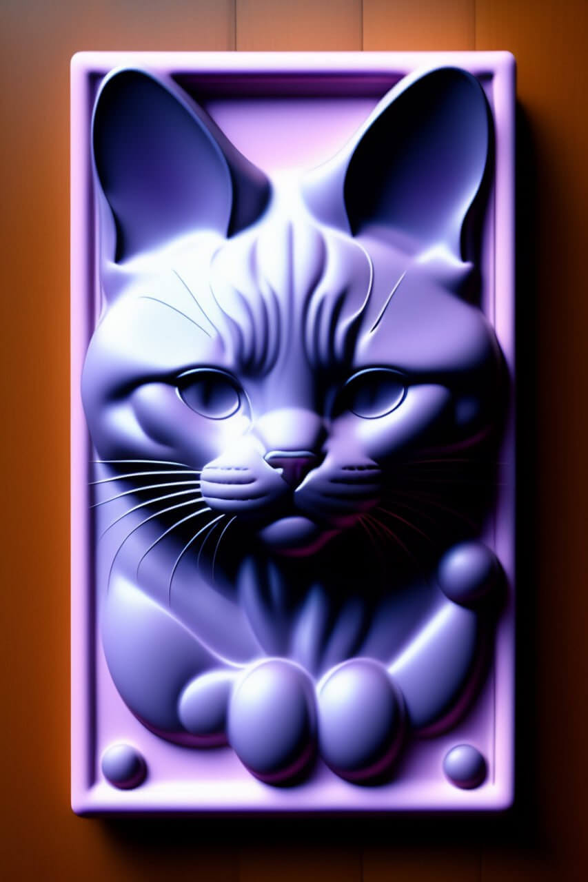 3D cat 3D Render, Digital Art by Mostafamozafari