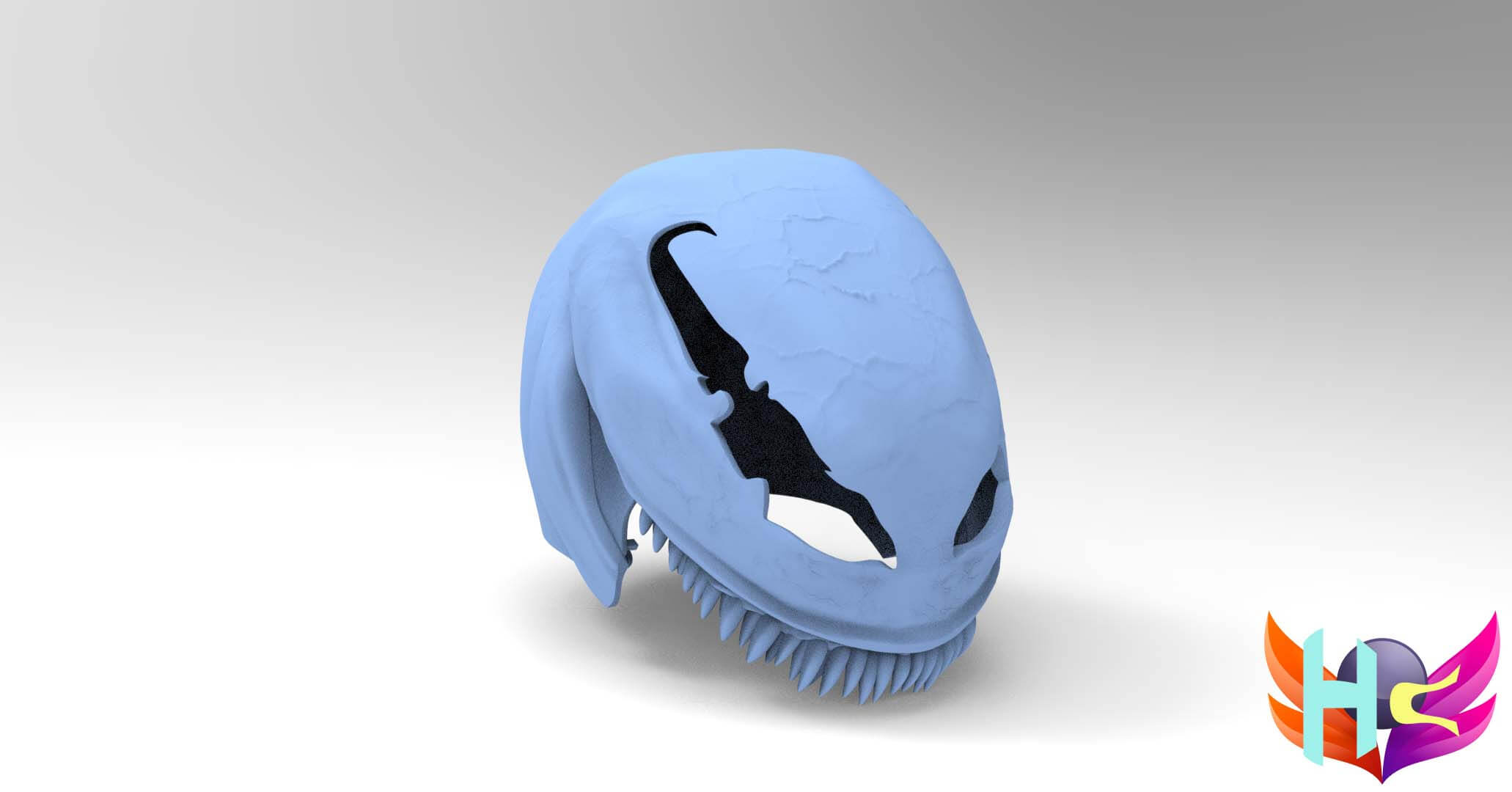 Venom Full Mask for 3D Print by motupatlucosplay