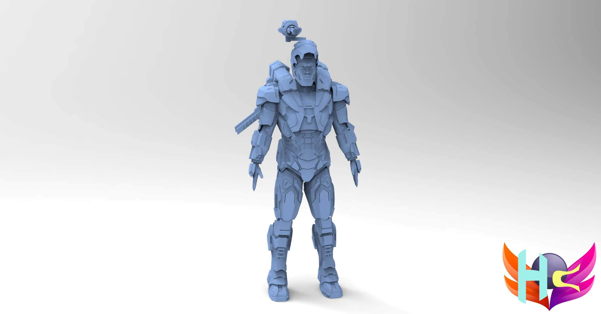 War Machine Infinity War - 3D Model by motupatlucosplay