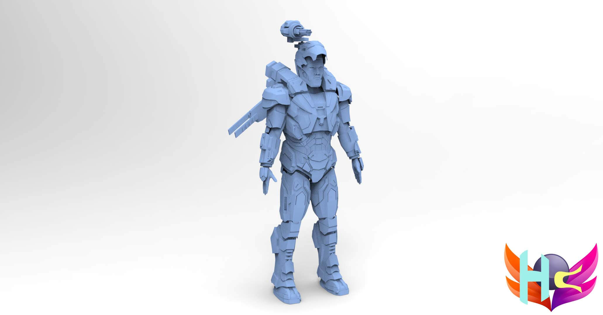 War Machine Infinity War - 3D Model by motupatlucosplay