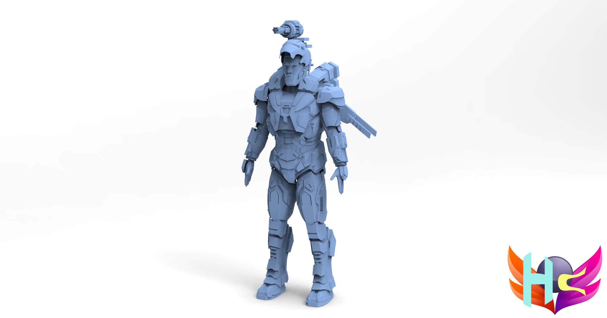 War Machine Infinity War - 3D Model by motupatlucosplay