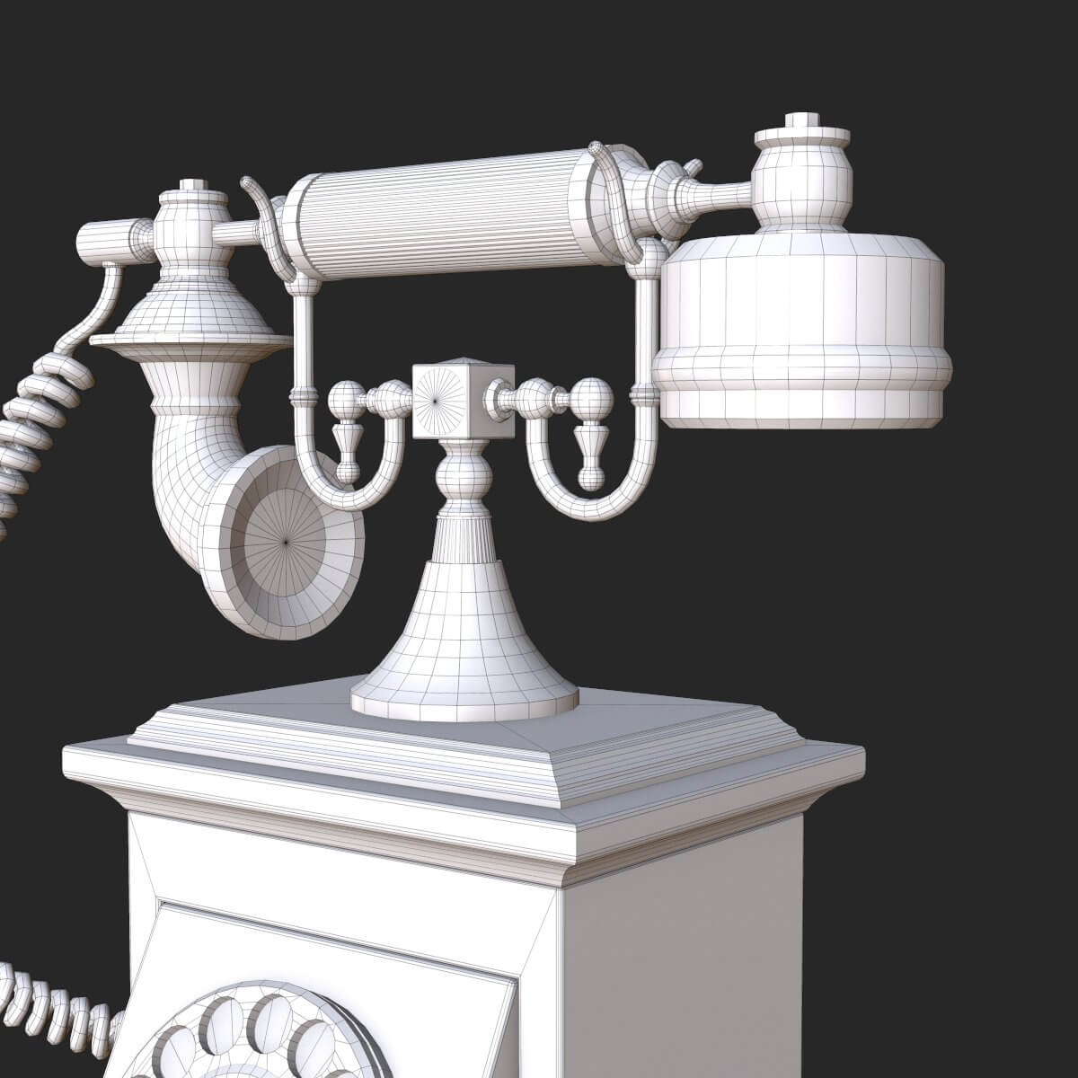 Old Antique Phone - 3D Model by MovART