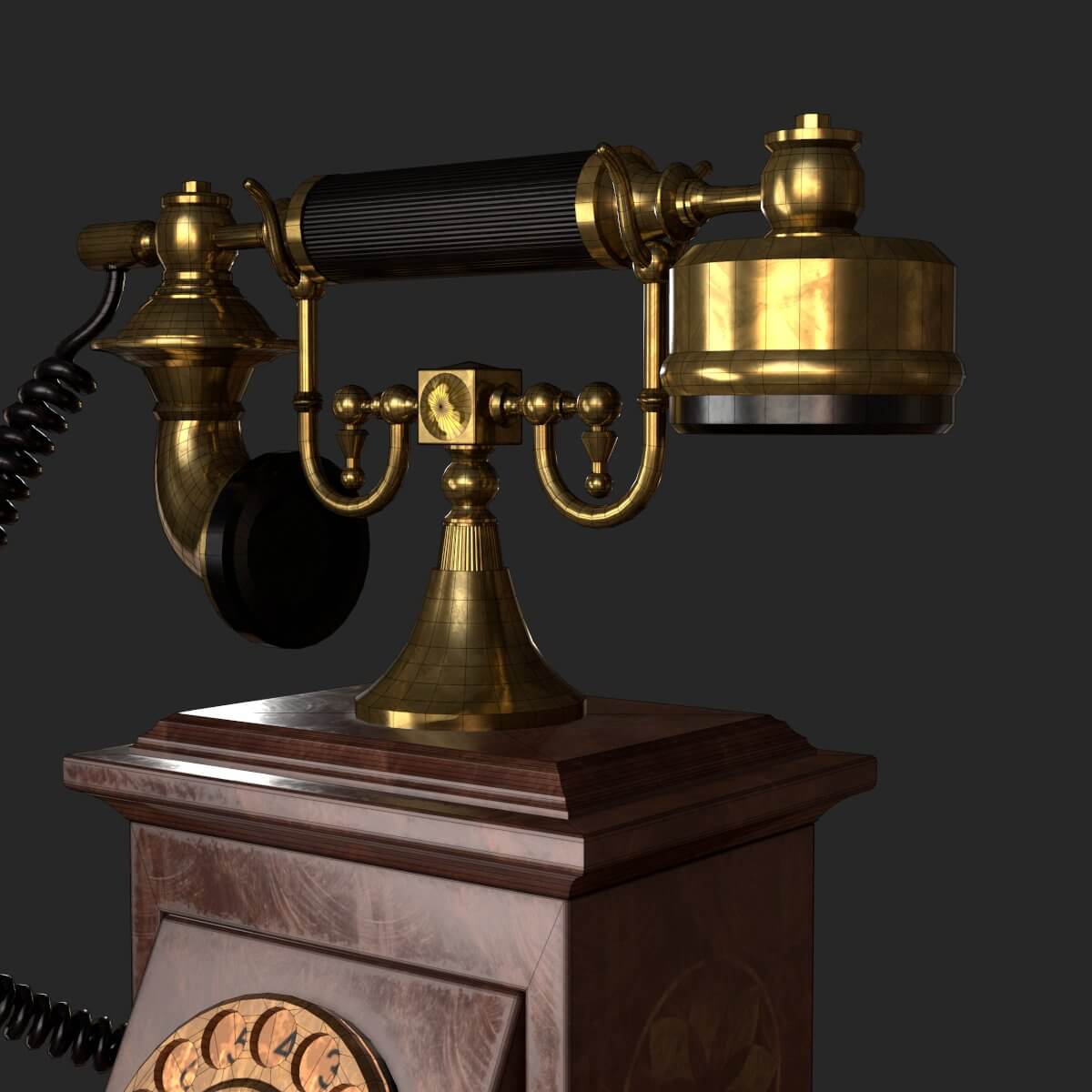 Old Antique Phone - 3D Model by MovART