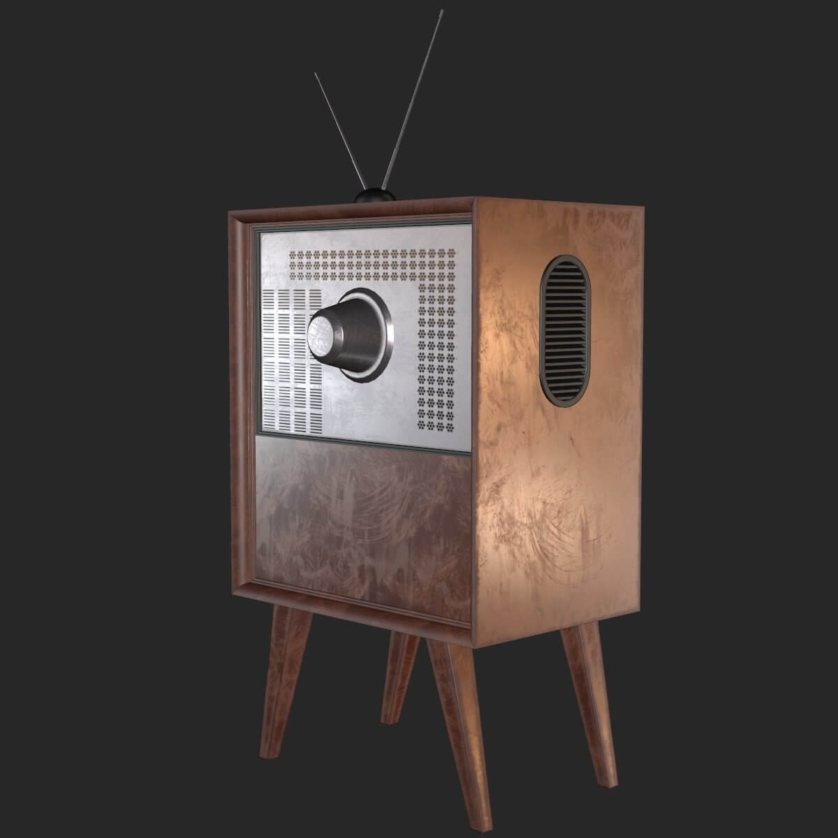 Retro Vintage TV - 3D Model by MovART