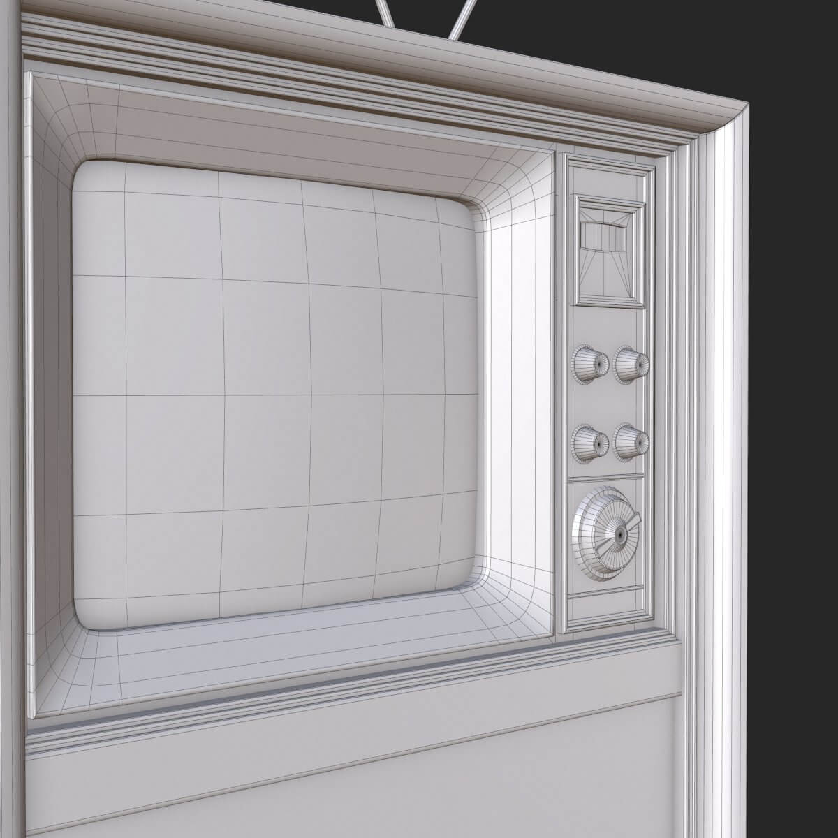 Retro Vintage TV - 3D Model by MovART