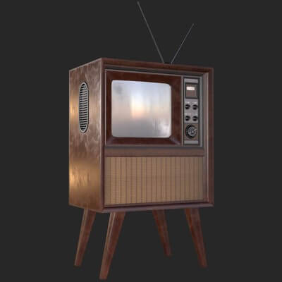 Retro Vintage TV - 3D Model by MovART