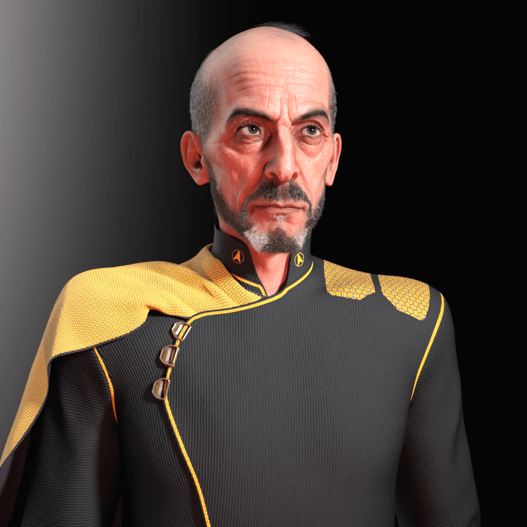 Evil Admiral 3D Render, Digital Art by MoxiePop