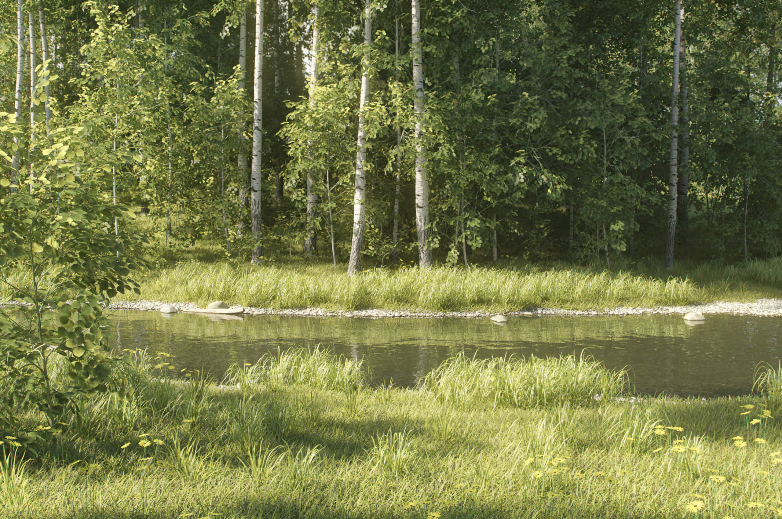 Stream 3D Desktop HD Wallpaper