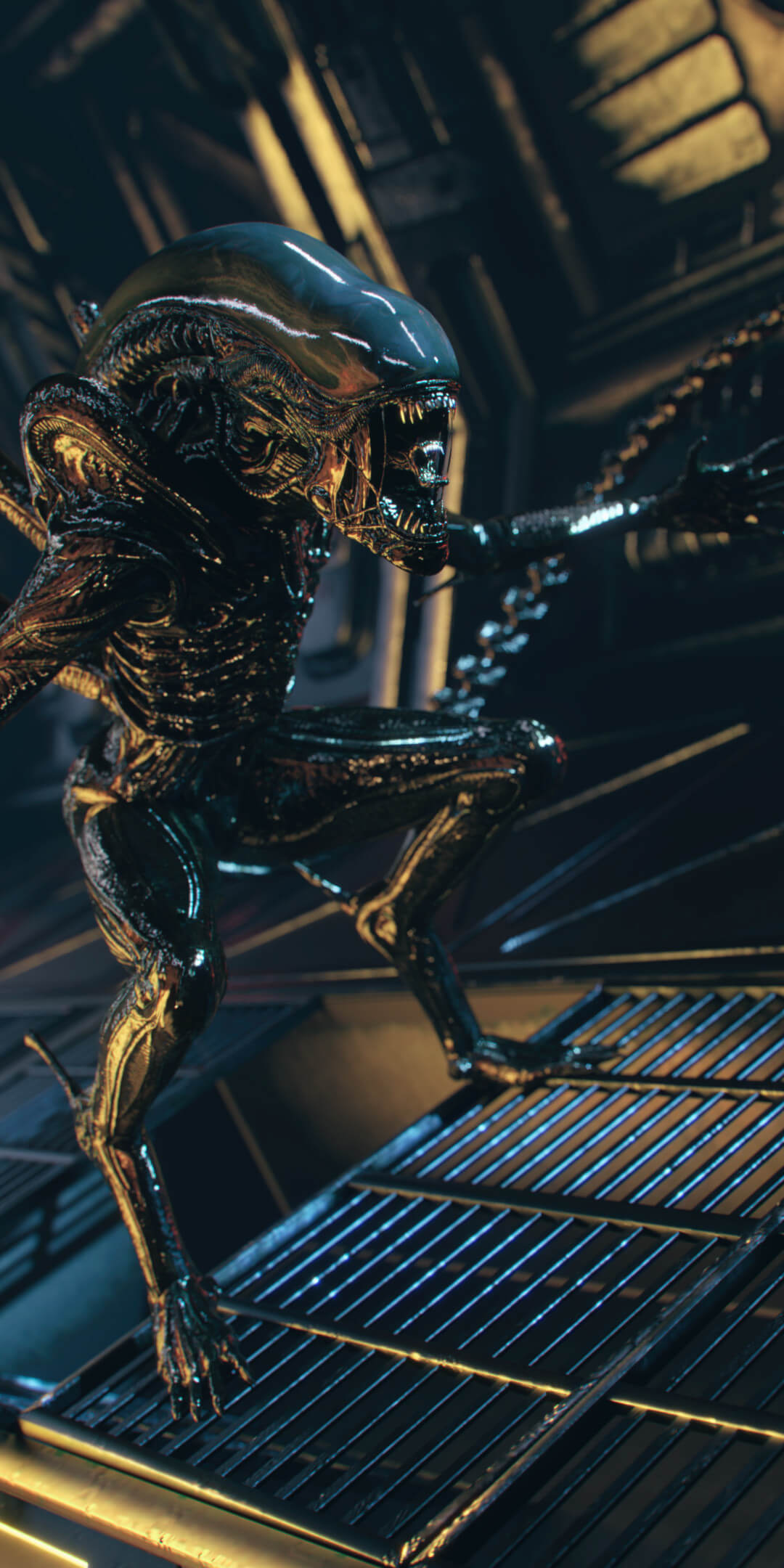 Xenomorph Attack 3D Desktop HD Wallpaper