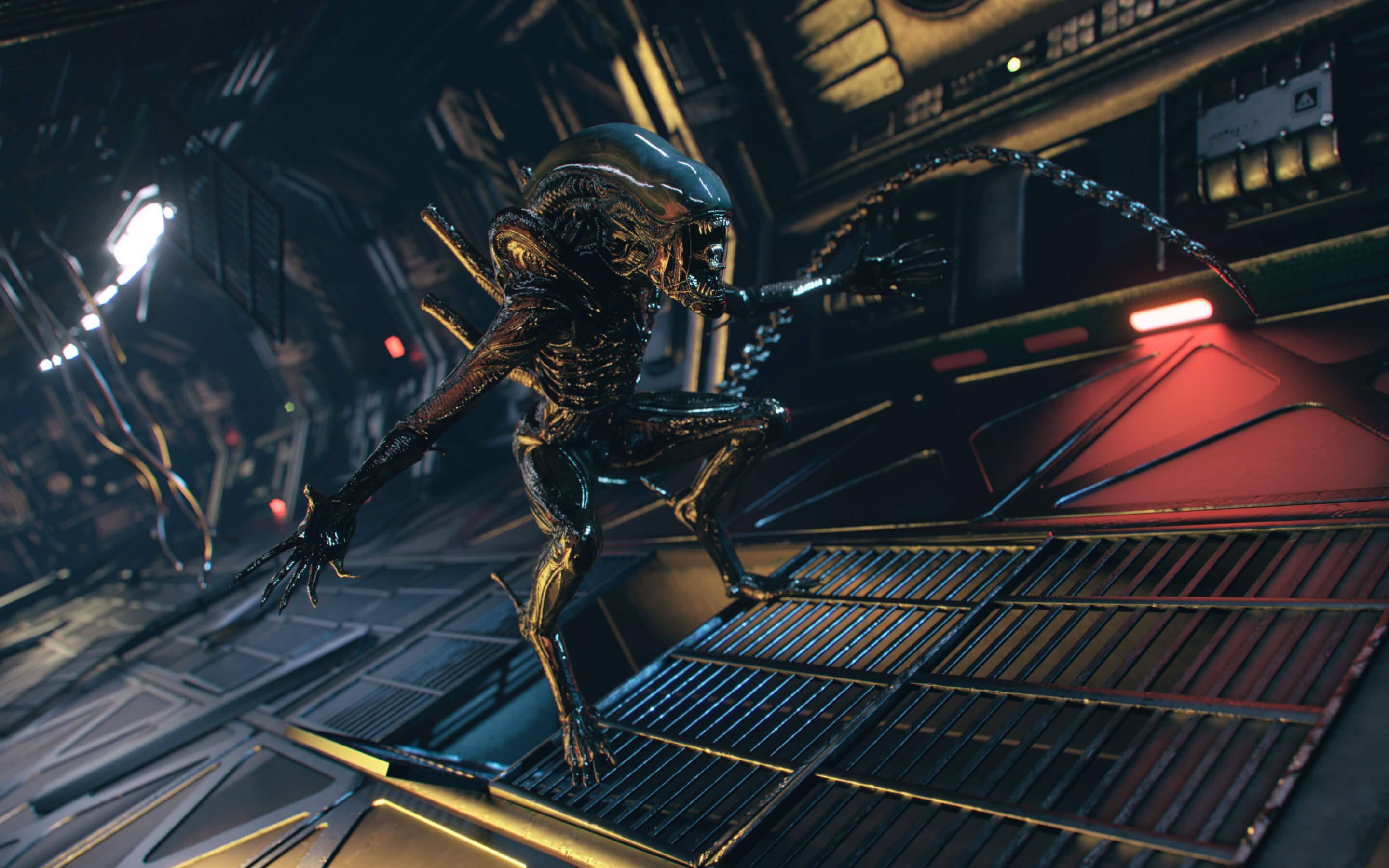 Xenomorph Attack 3D Desktop HD Wallpaper