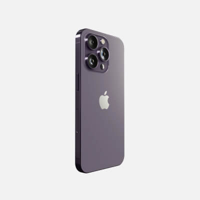 iPhone 14 Pro - Deep Purple Low Poly 3D Model by MozzarellaARC