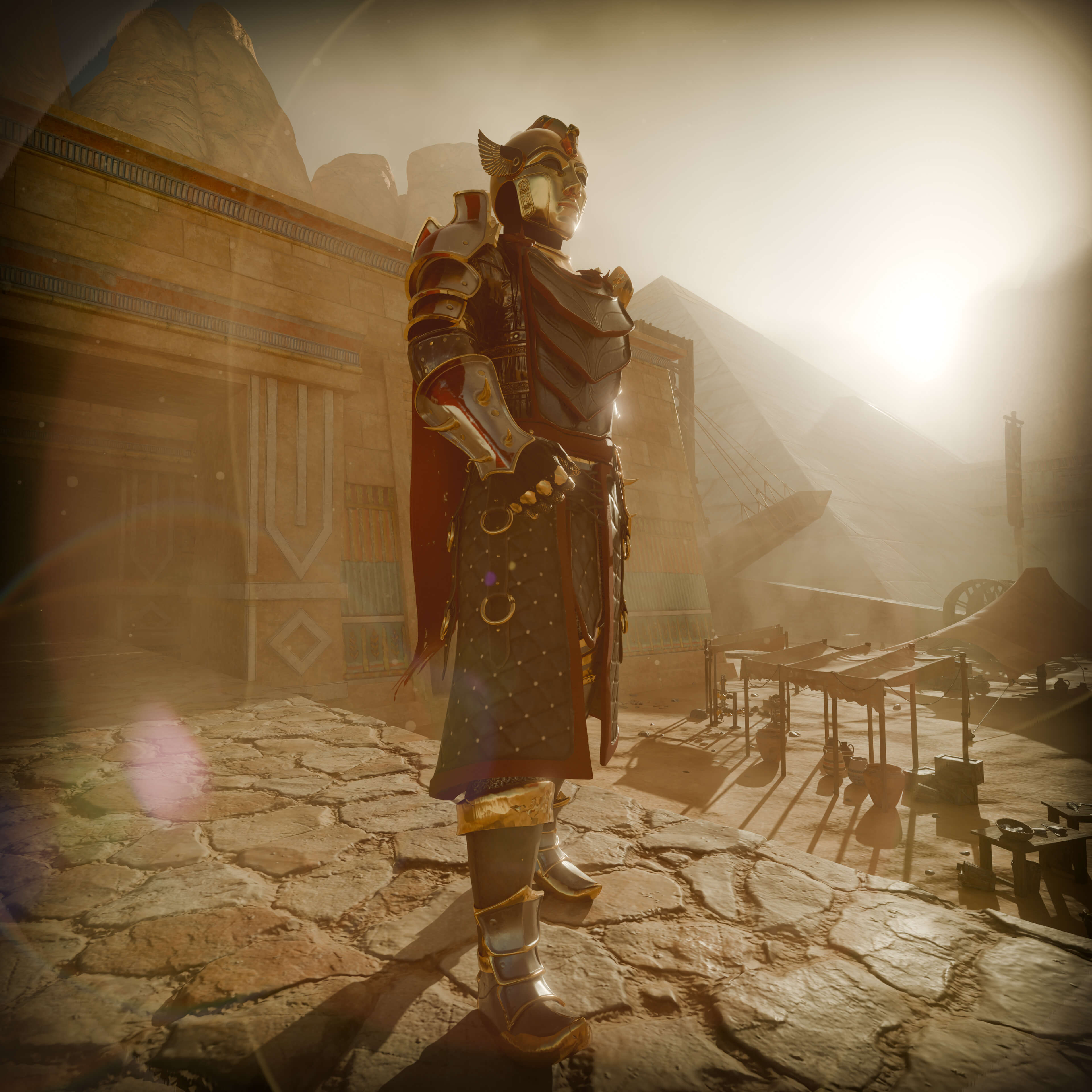 Desert Pharaoh 3D Render, Digital Art by MR GR