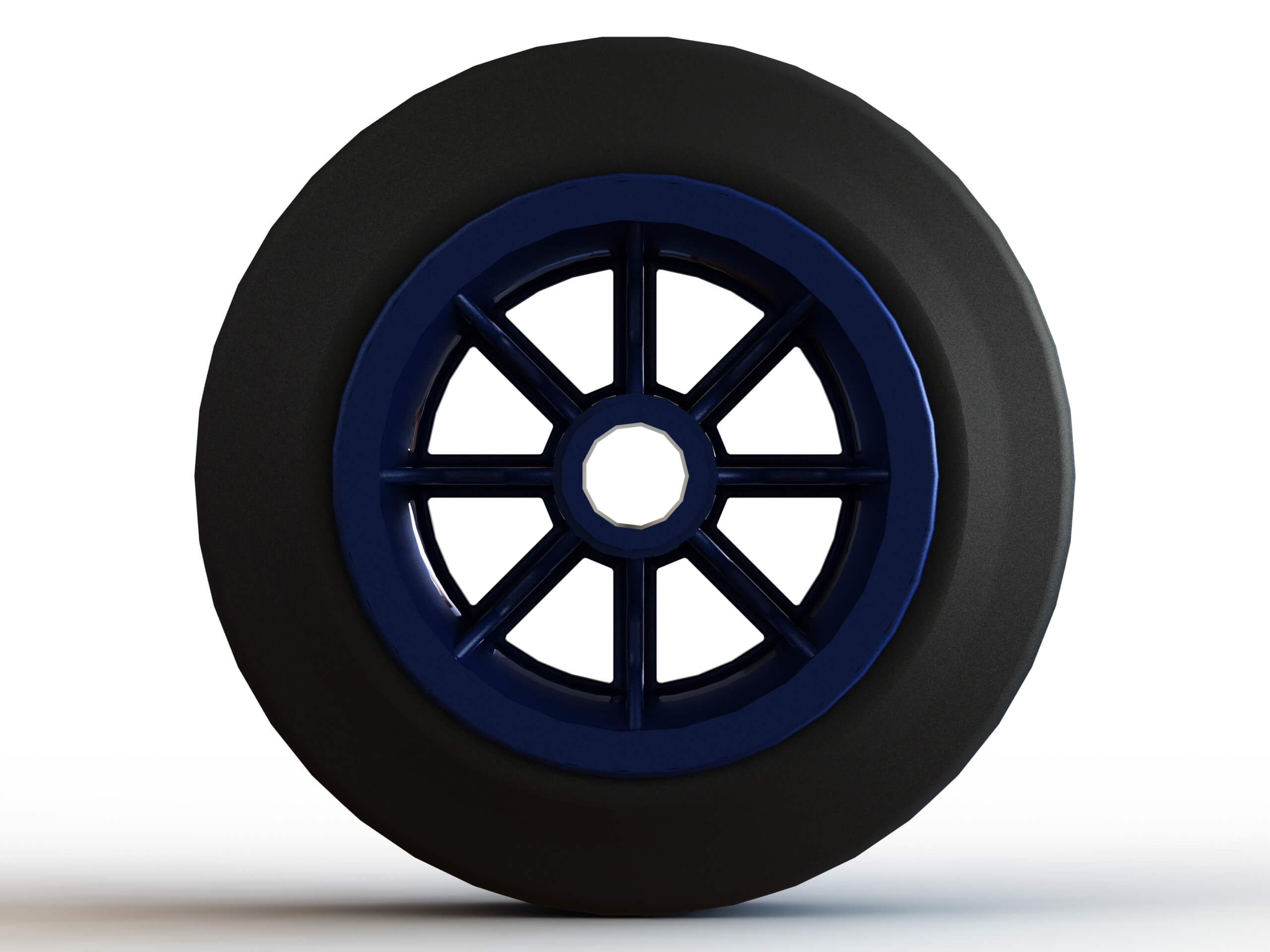 100mm Solid Plastic Caster Wheel - 3D Model by MRAnyCAD