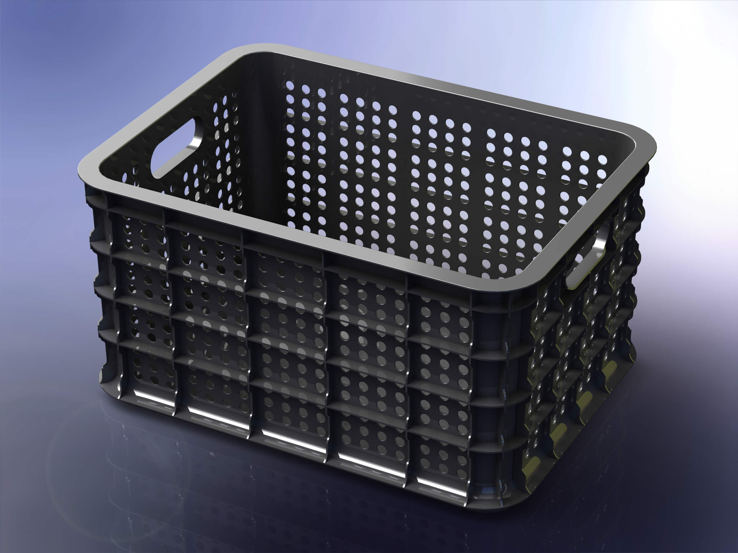 15 Liter Plastic Storage Box - 3D Print Model by MRAnyCAD