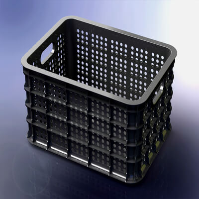 15 Liter Plastic Storage Box - 3D Model by MRAnyCAD