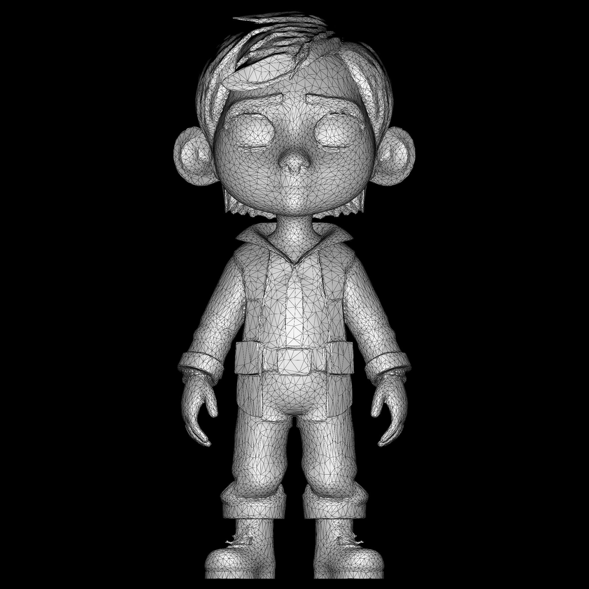 Adventure Boy Character - Free 3D Model by MRAnyCAD