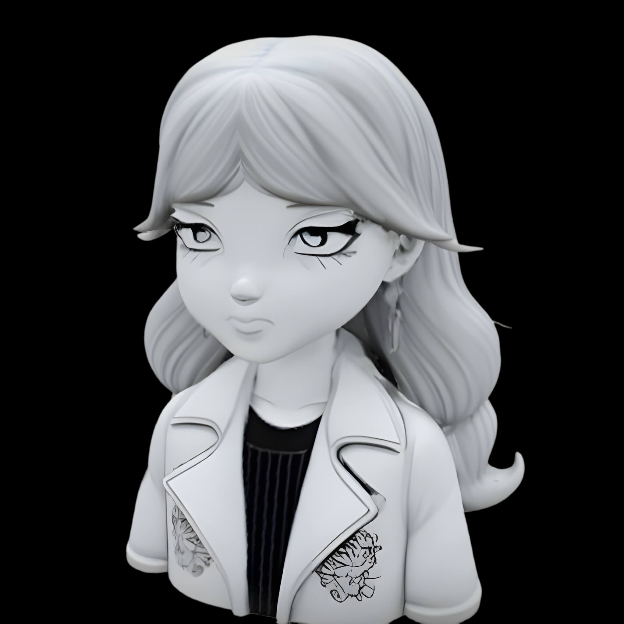 Anime Character Bust Collection - 3D Model by MRAnyCAD