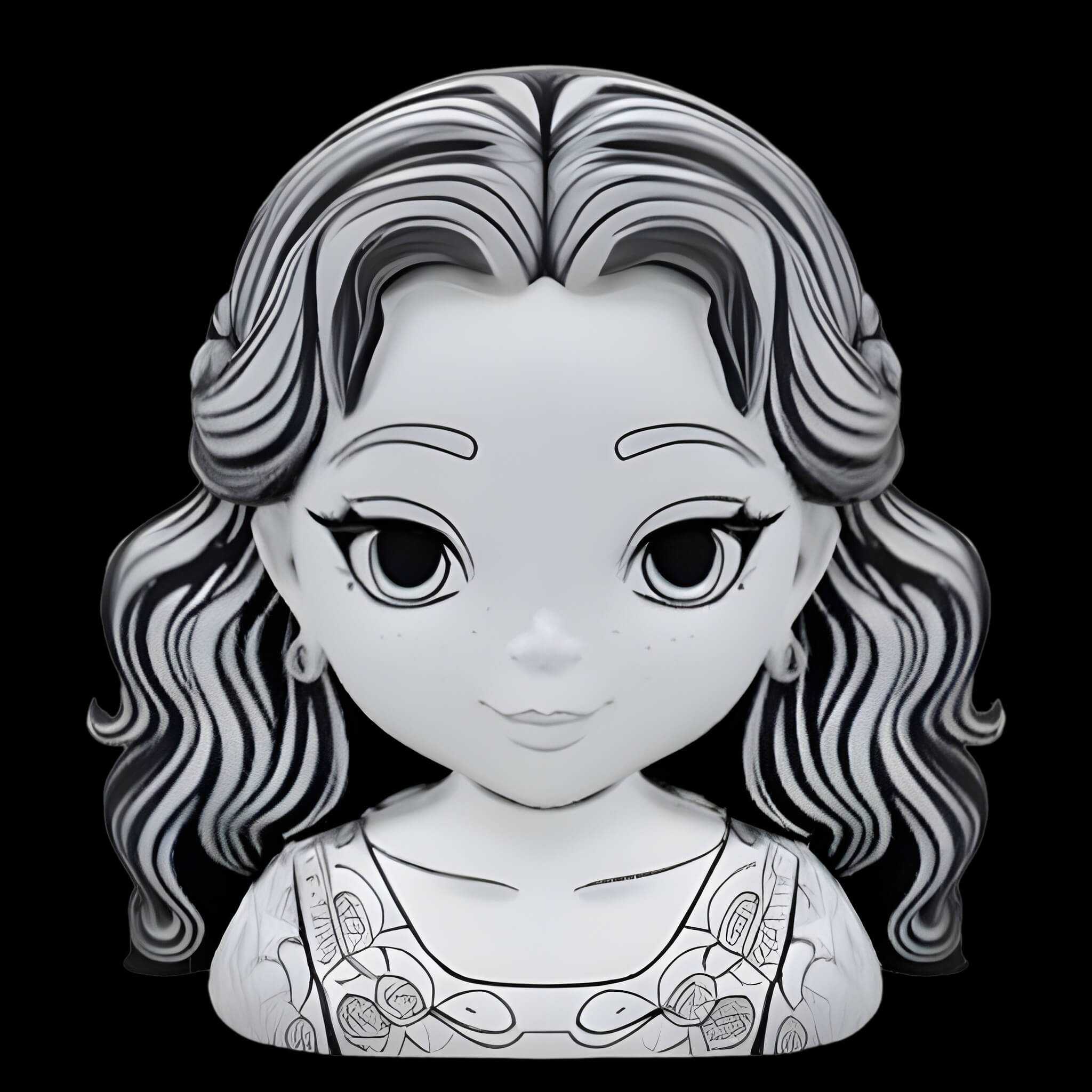 Anime Character Busts Collection - Decorative Series 3D Model by MRAnyCAD