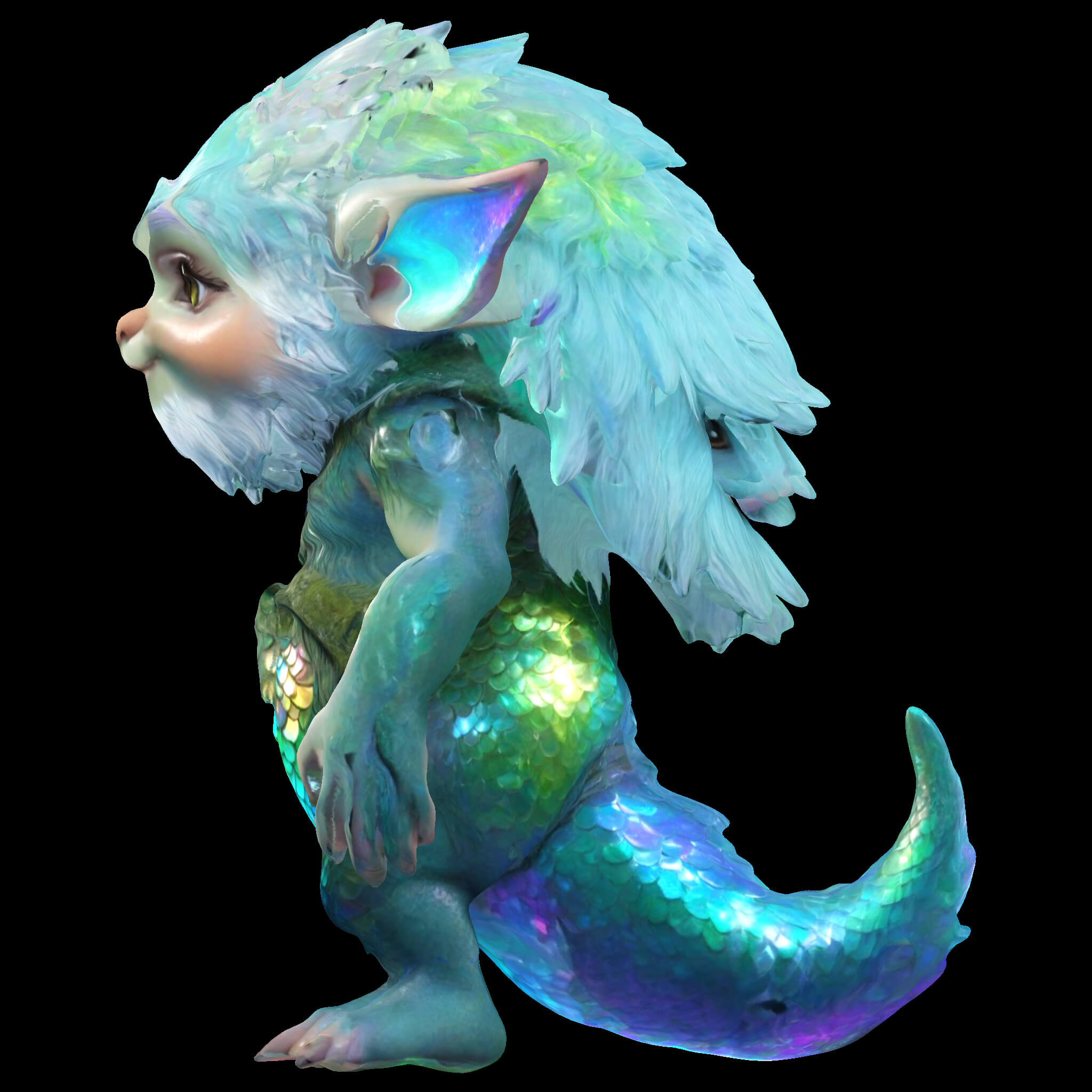 Aqua Forest Sprite - 3D Model by MRAnyCAD