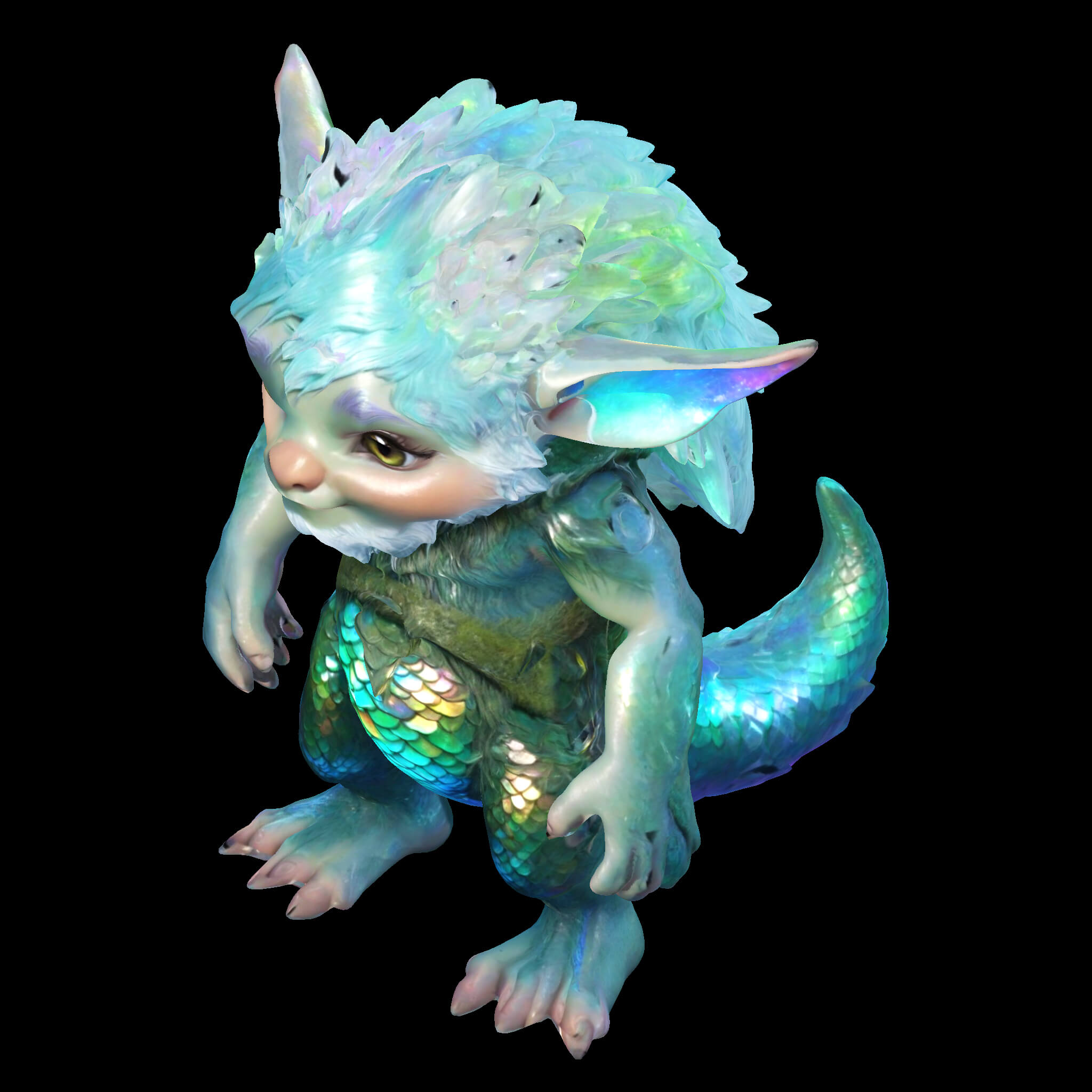 Aqua Forest Sprite - 3D Model by MRAnyCAD