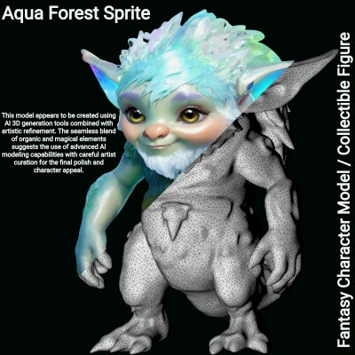 Aqua Forest Sprite - 3D Model by MRAnyCAD