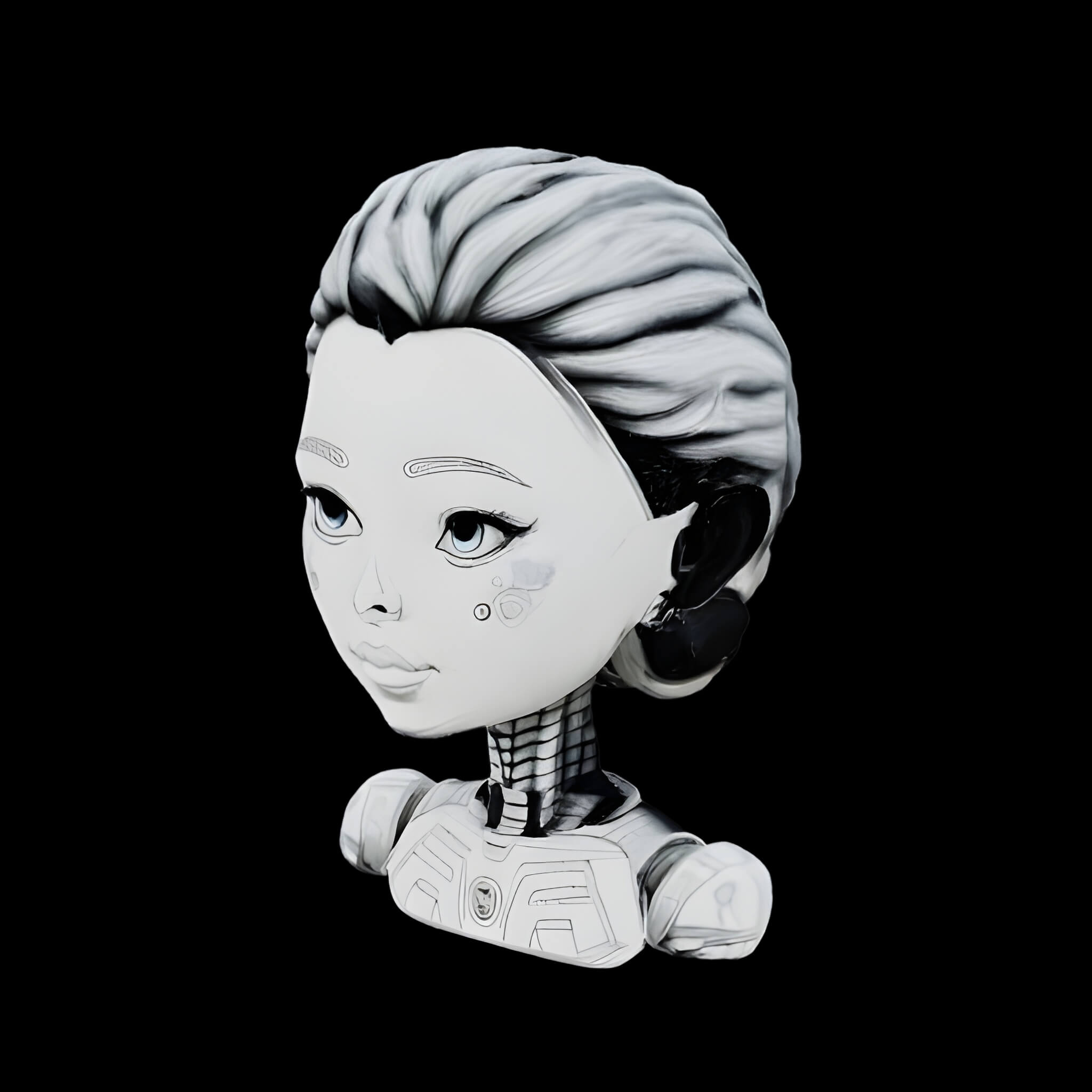 Astrodroid Girl Bust Collection - 3D Model by MRAnyCAD