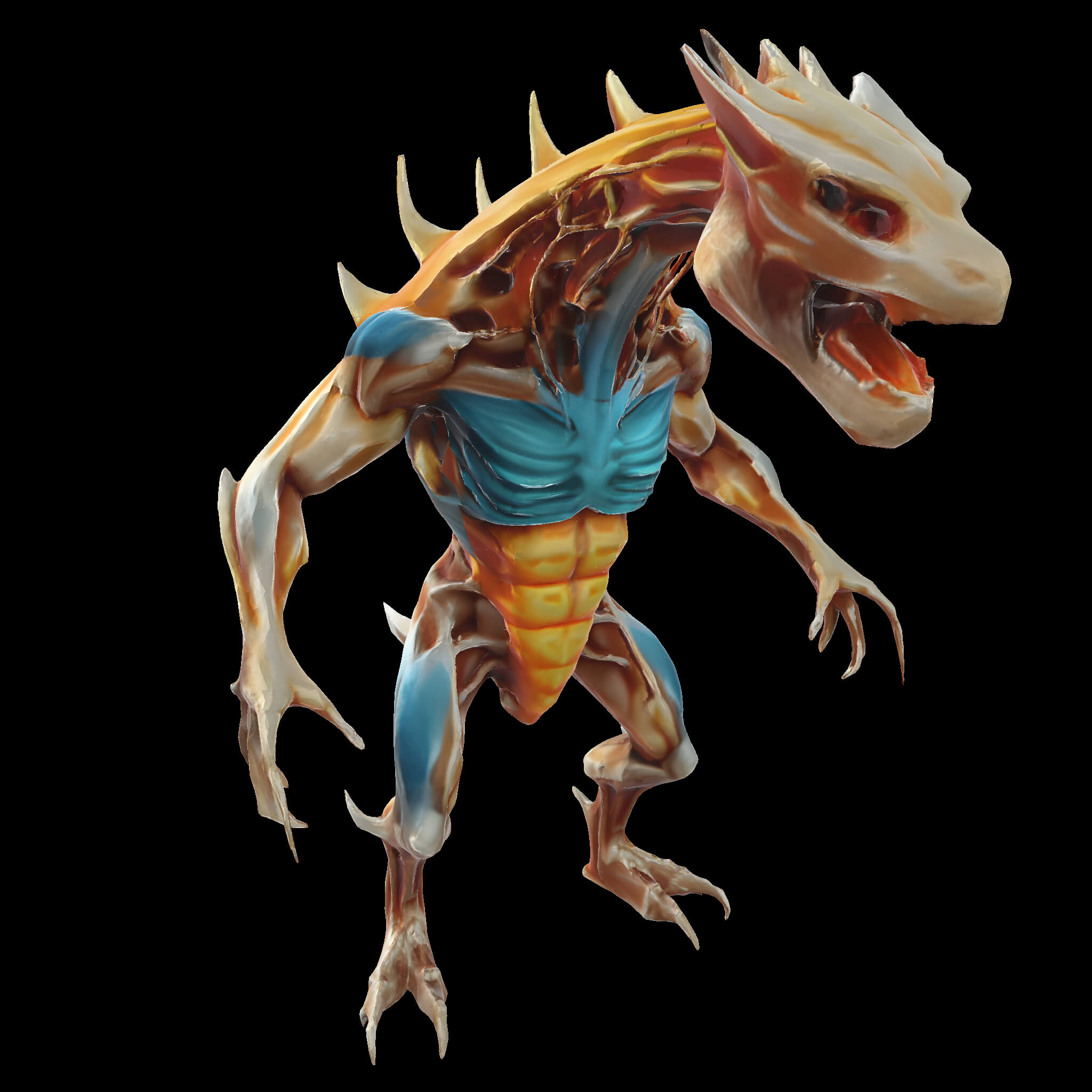 Battle-Ready Raptor Warrior Free 3D Model by MRAnyCAD