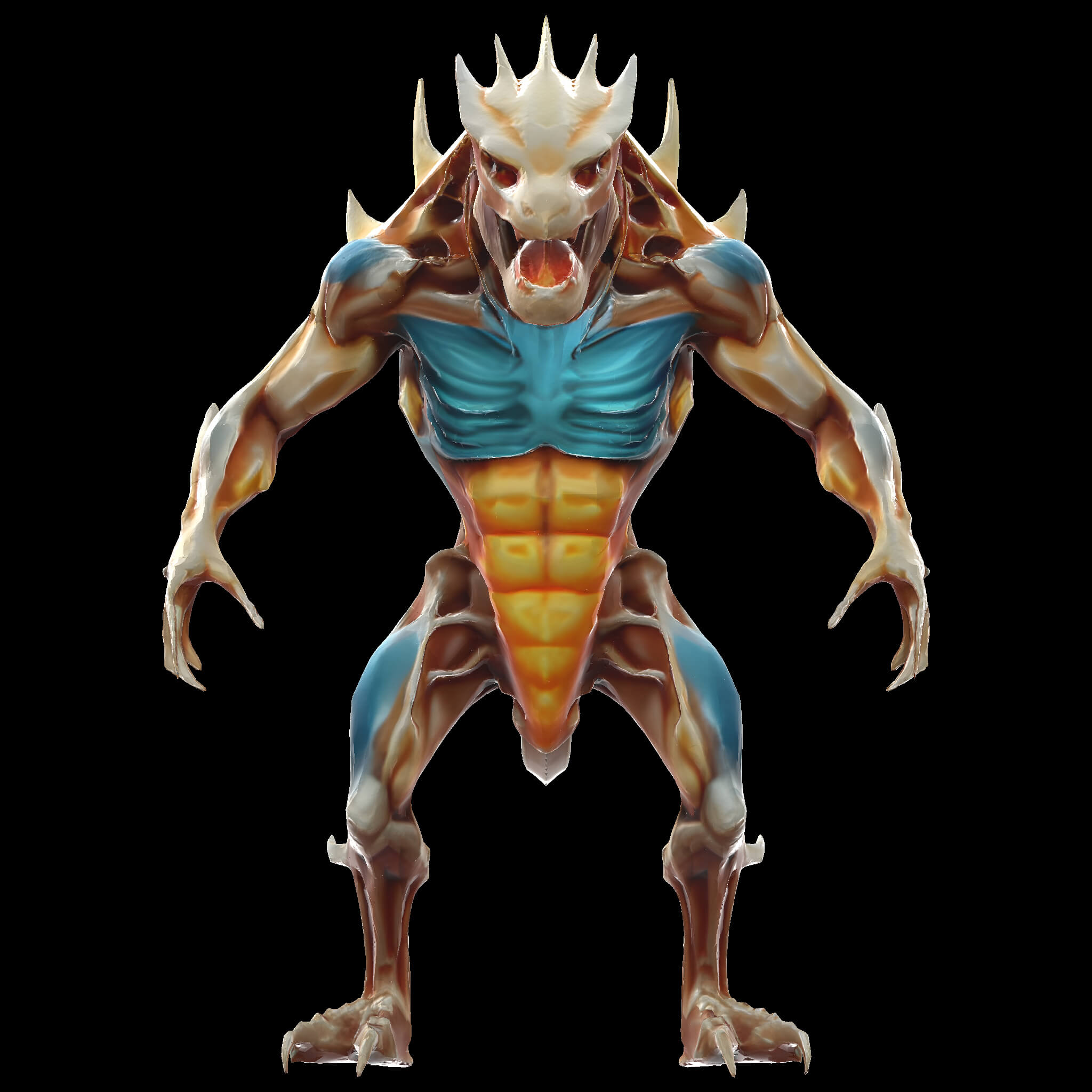 Battle-Ready Raptor Warrior Free 3D Model by MRAnyCAD