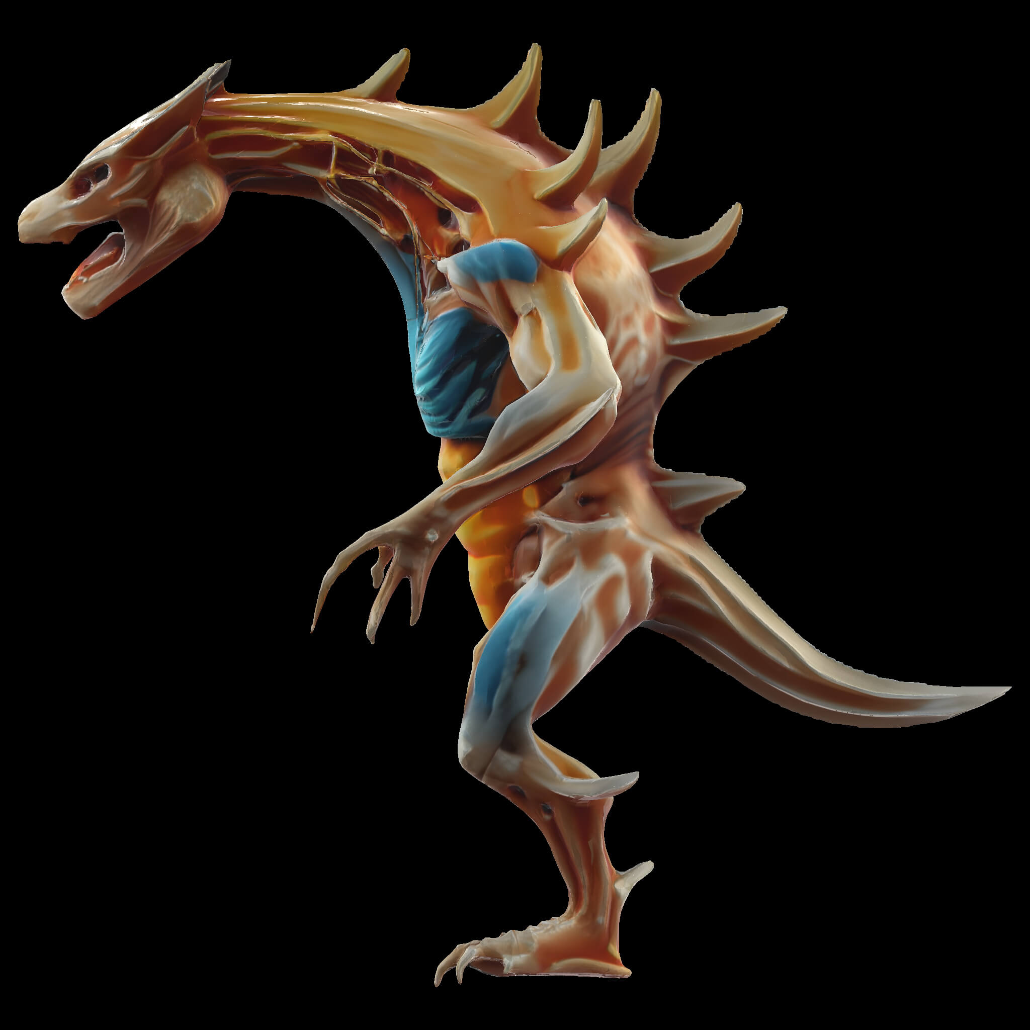 Battle-Ready Raptor Warrior Free 3D Model by MRAnyCAD