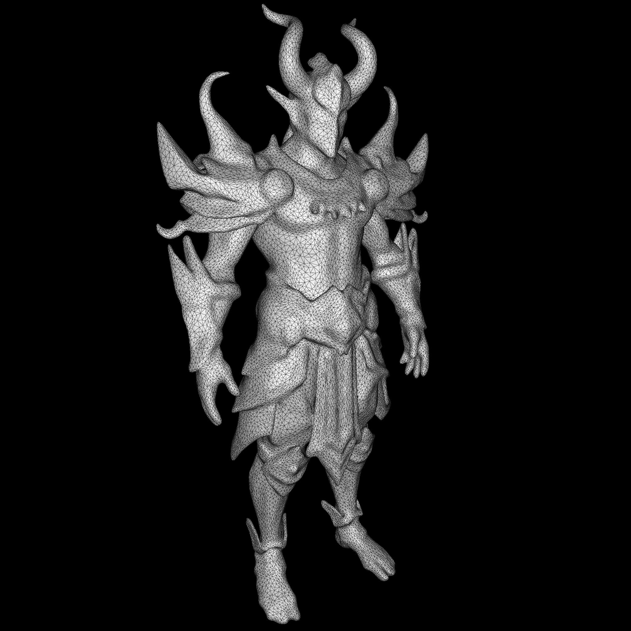 Celestial Guardian Warrior Figure - 3D Model by MRAnyCAD